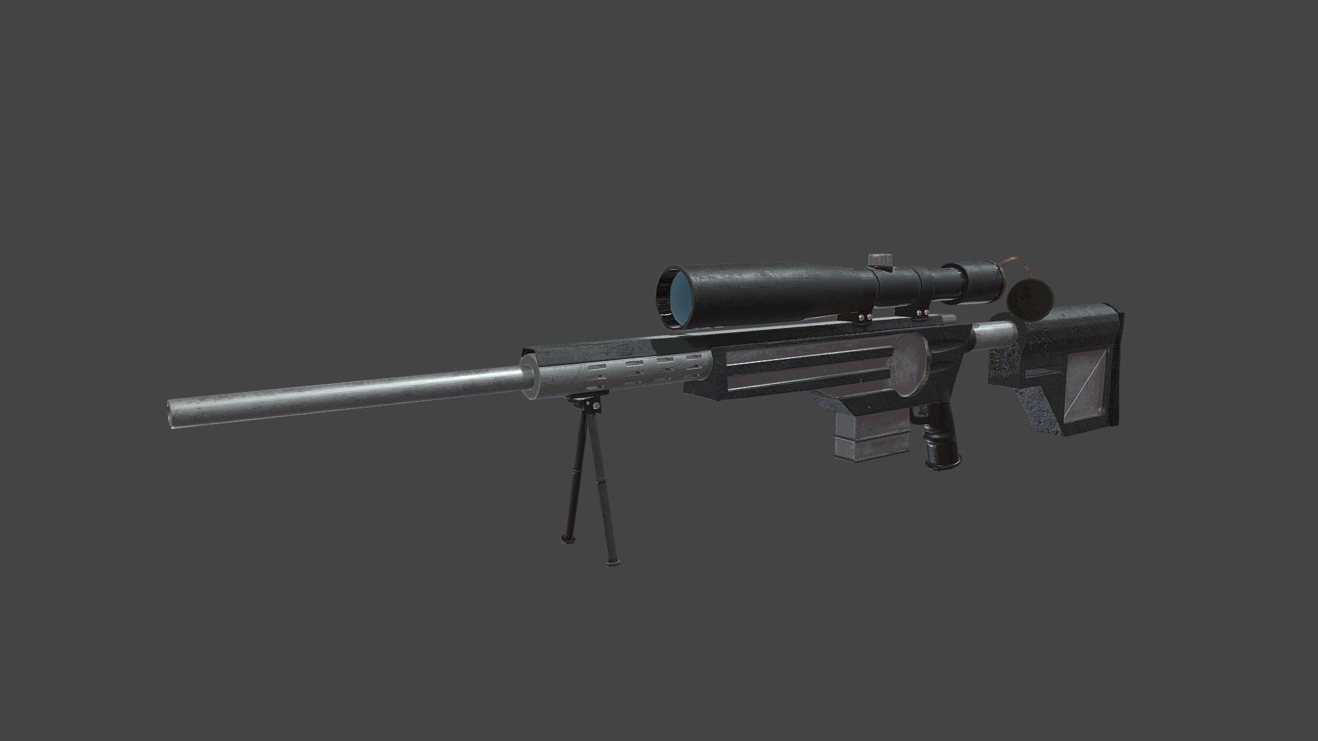Sniper Rifle - 3D model by Collin_Hart [bc3eed2] - Sketchfab