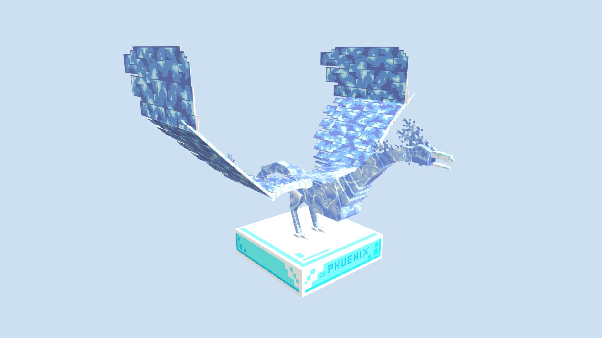 Ice phoenix - 3D model by GriddenFox [bc3f4bd] - Sketchfab