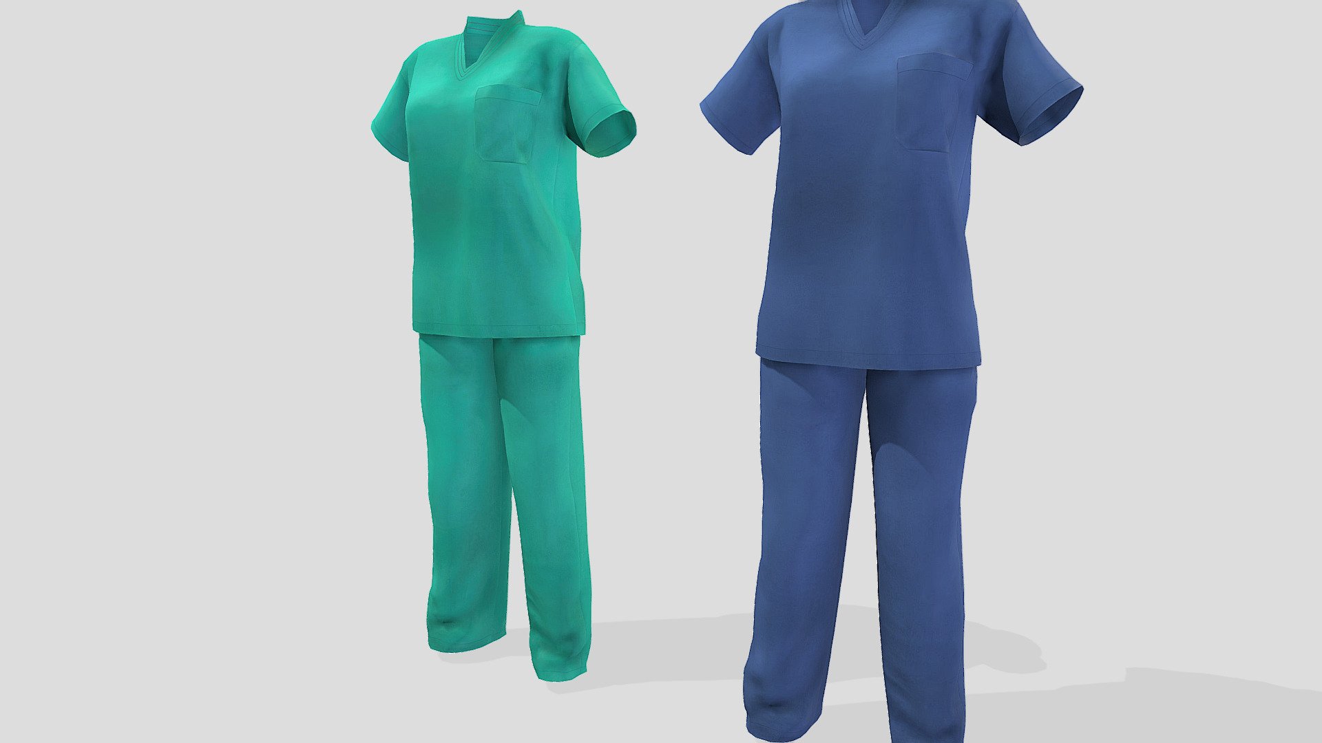 Female Scrubs Doctor Uniform - Buy Royalty Free 3D model by 3dia ...