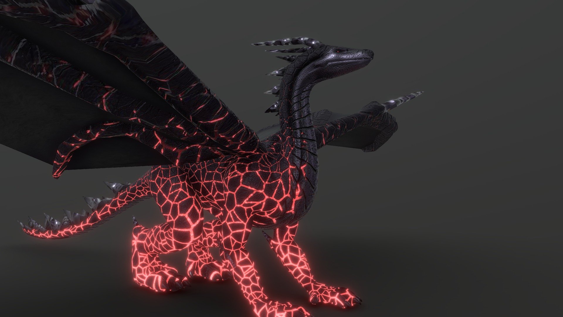 Dragon textured - 3D model by enso.garcia.a [bc42750] - Sketchfab