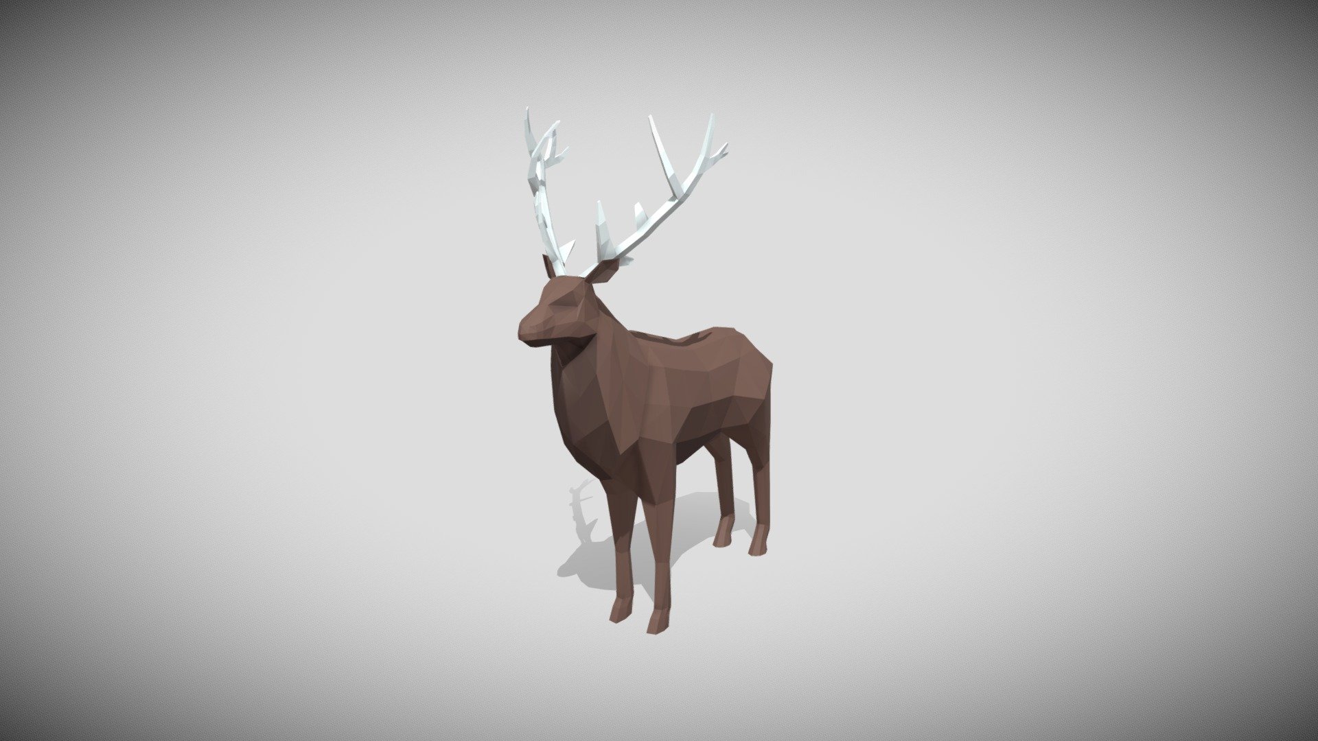 Low Poly Deer - Buy Royalty Free 3D model by AssetSource [bc44404 ...
