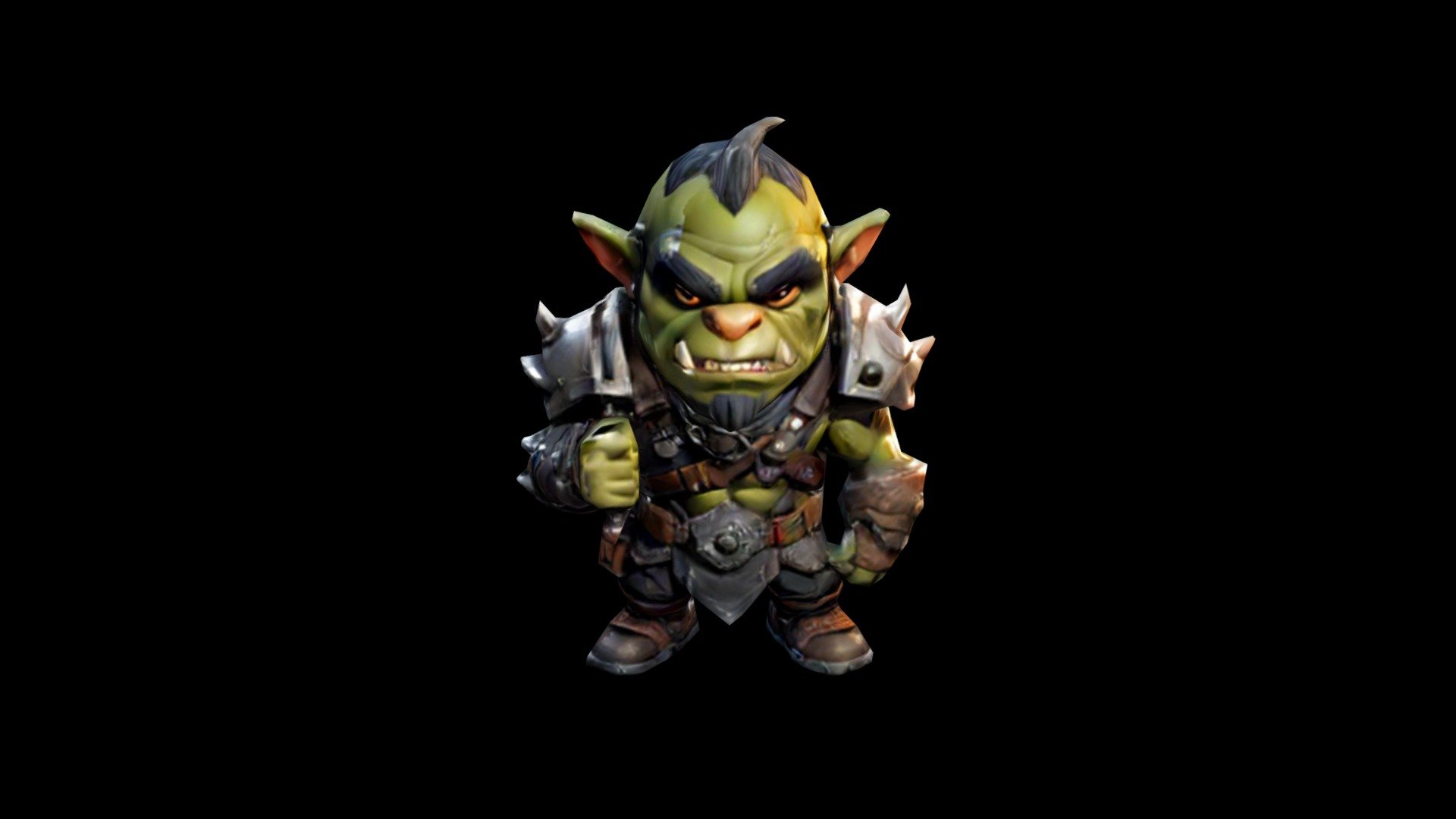 An orc from World of Warcraft, wearing armor and - Download Free 3D ...