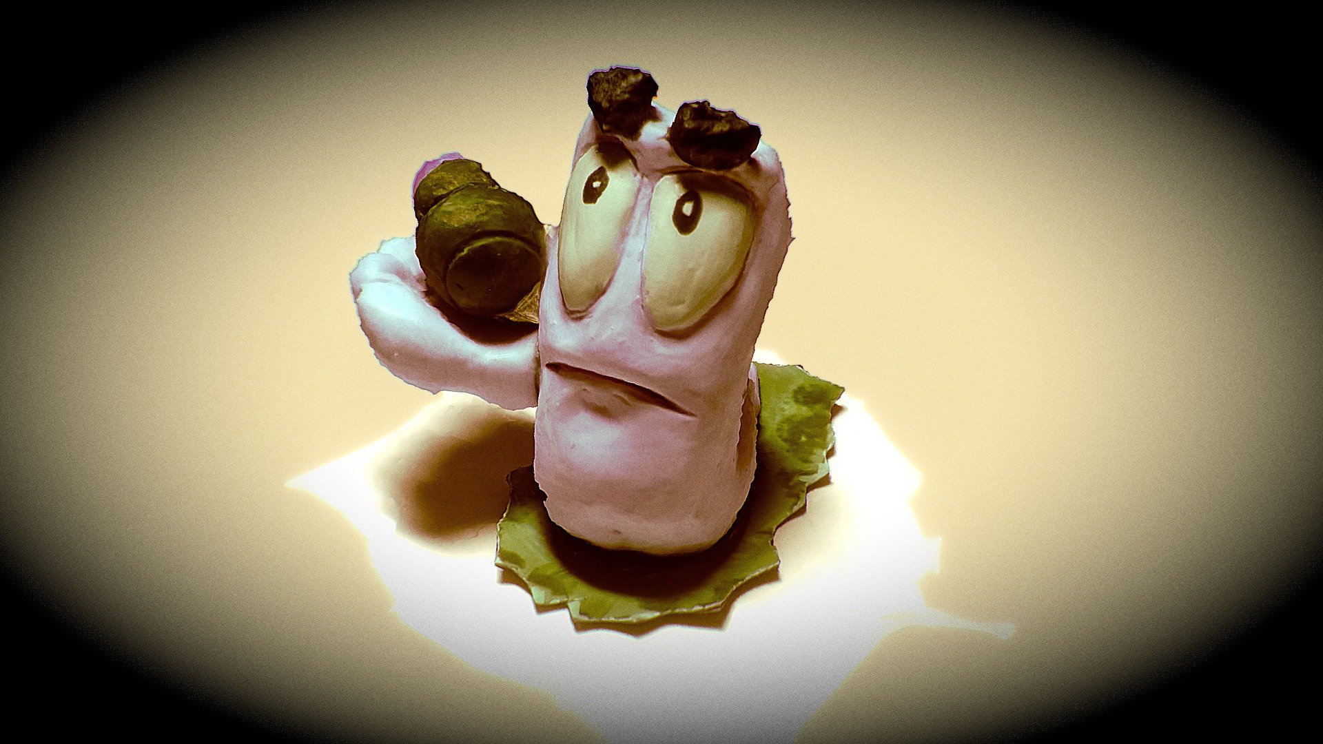 Worm with grenade figure 3d scan model - Download Free 3D model by ...