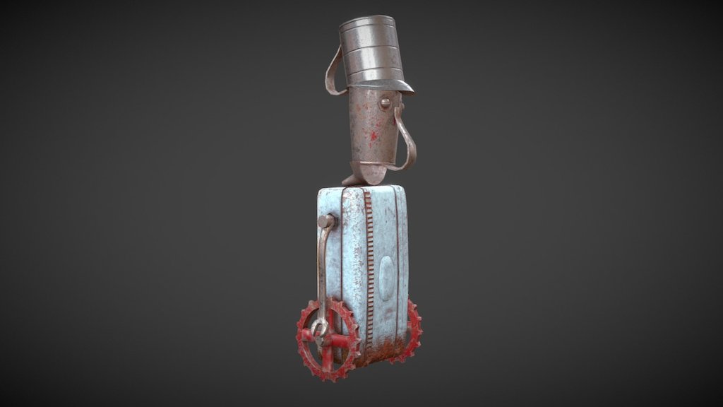 Junkyard Bot - 3D model by WalrusTheProud [bc4c5da] - Sketchfab