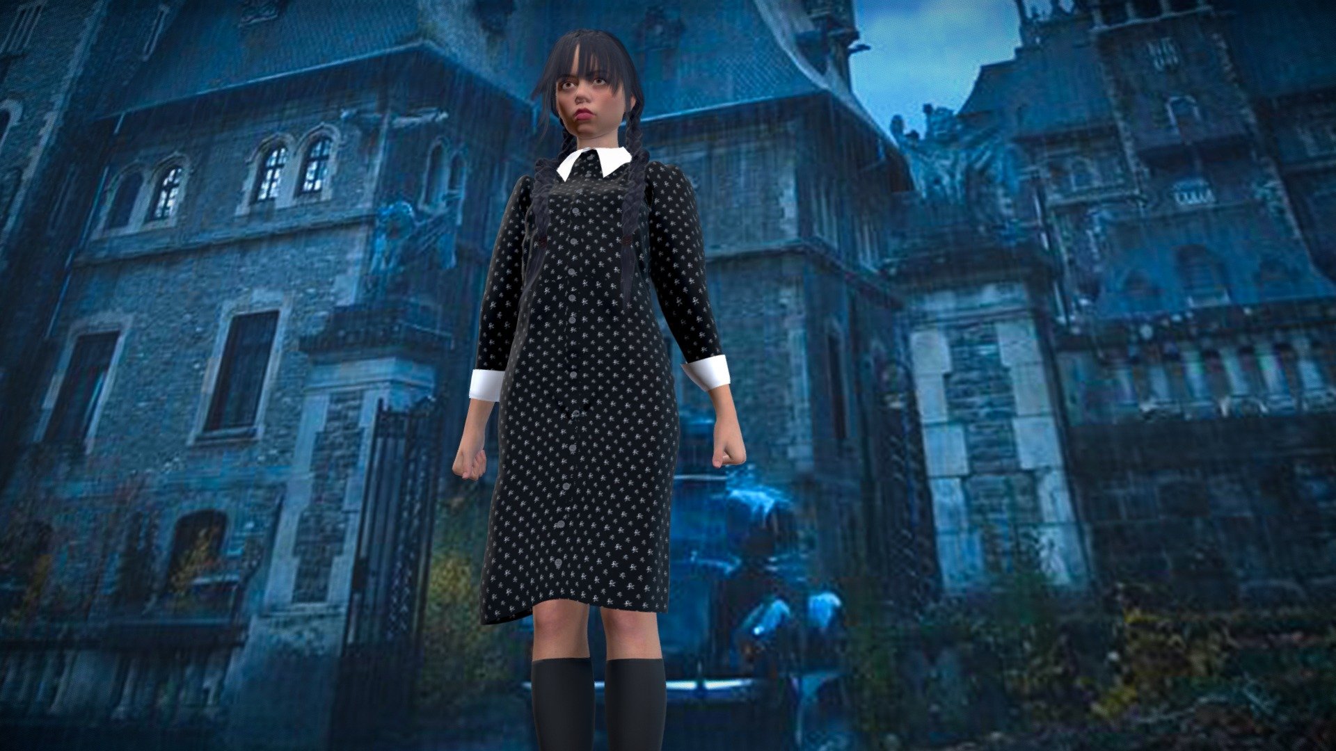 Wednesday Addams Original - 3D model by Darkkova (@Darkinfokova ...