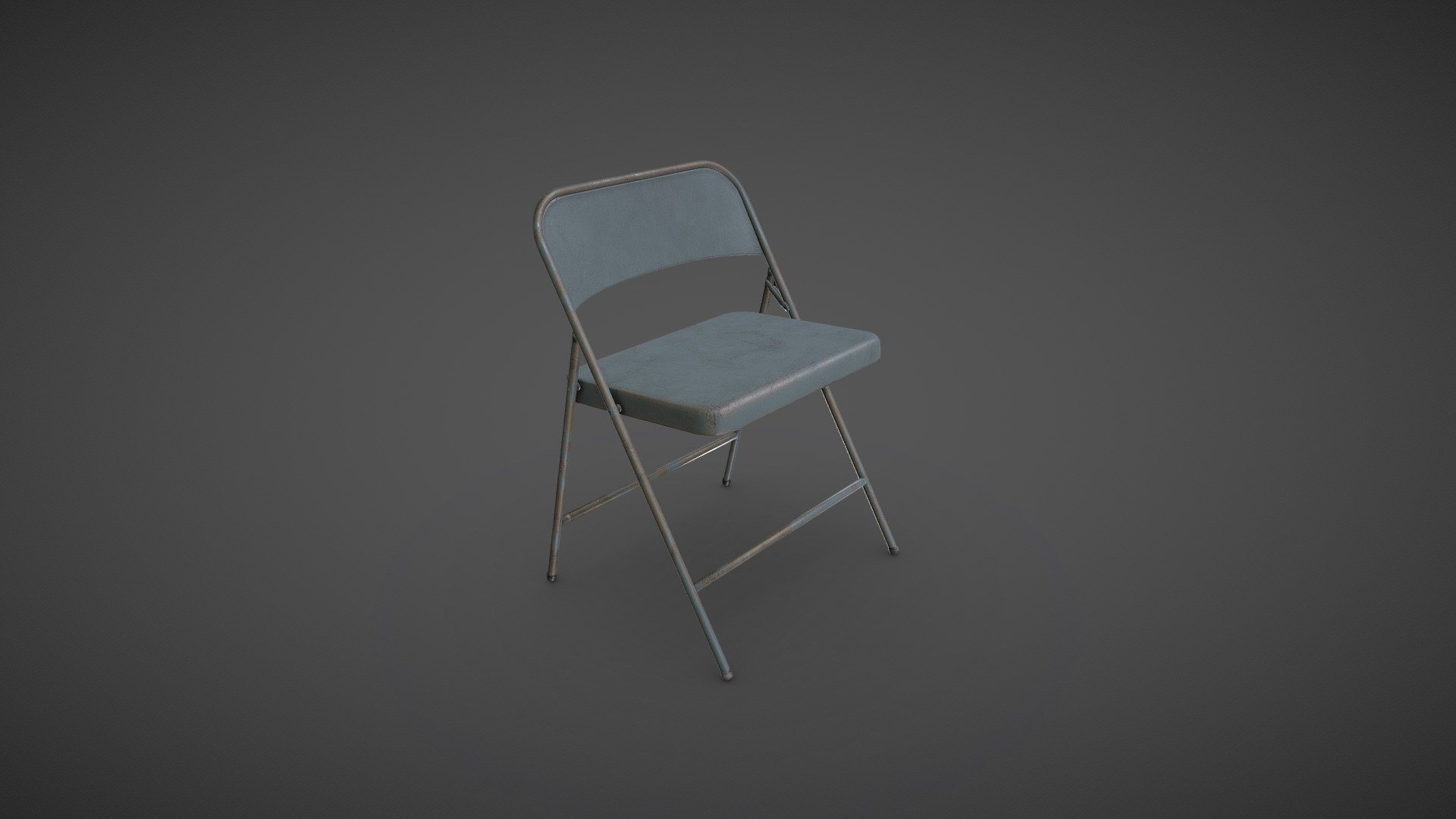 Old Metal Folding Chair - Download Free 3D model by MaX3Dd [bc526e9 ...