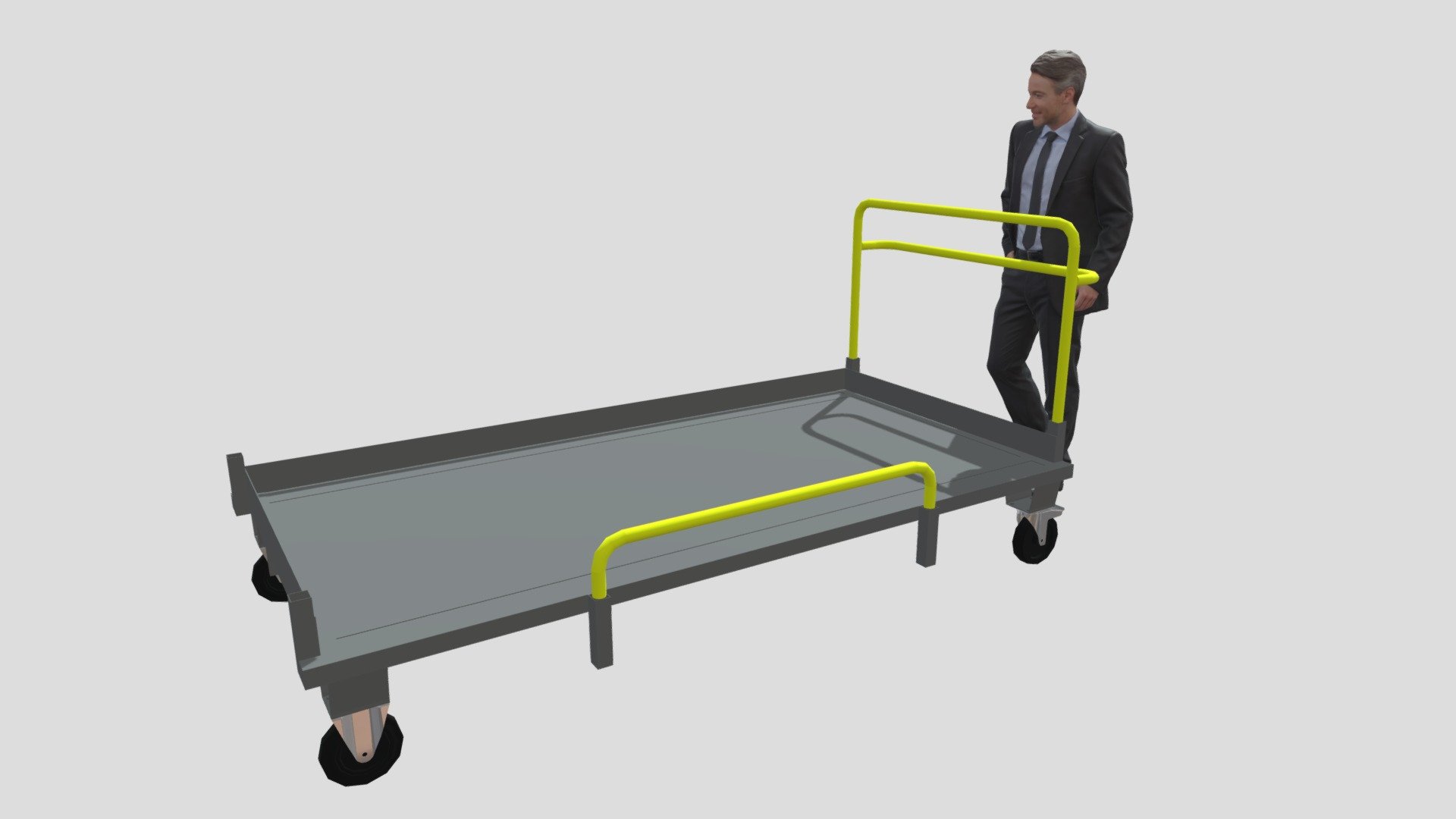 AW - ANG9834 Flatbed trolley - 3D model by 3D-VIEW (@Jake ...