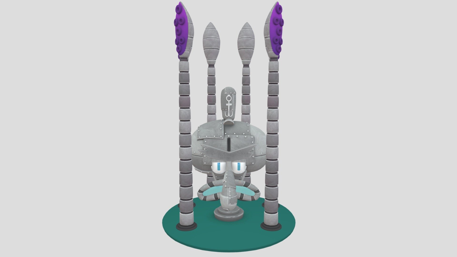 Sbfbbr - Robo Squidward - Download Free 3D model by SMF Features ...