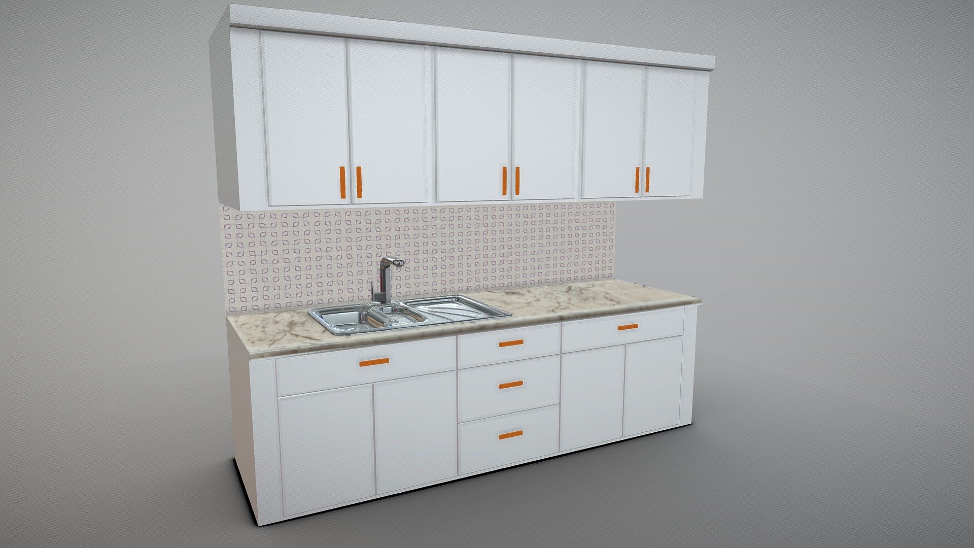 Kitchen Cabinet 1 - Download Free 3D model by ganic30 [bc54756] - Sketchfab