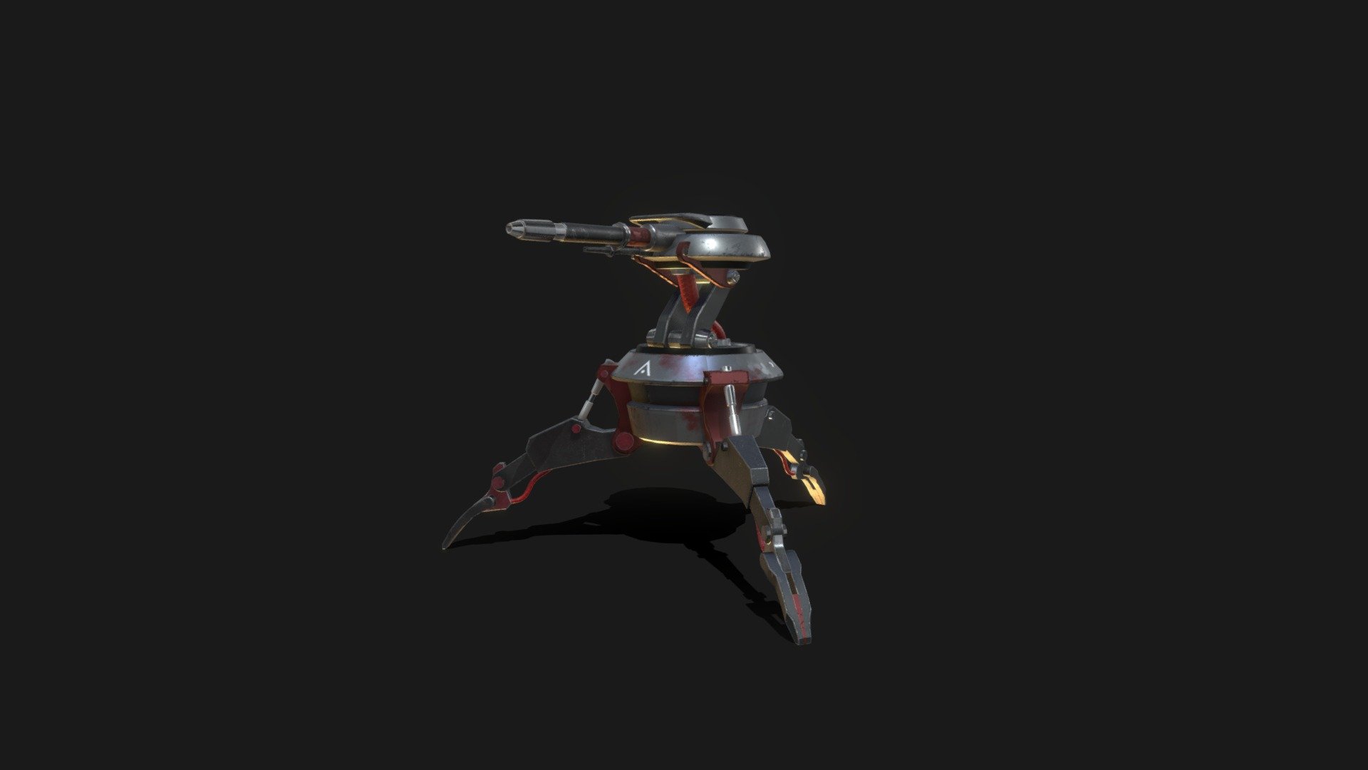 Sci-fi Turret - 3D model by richmondshanon [bc54a9b] - Sketchfab