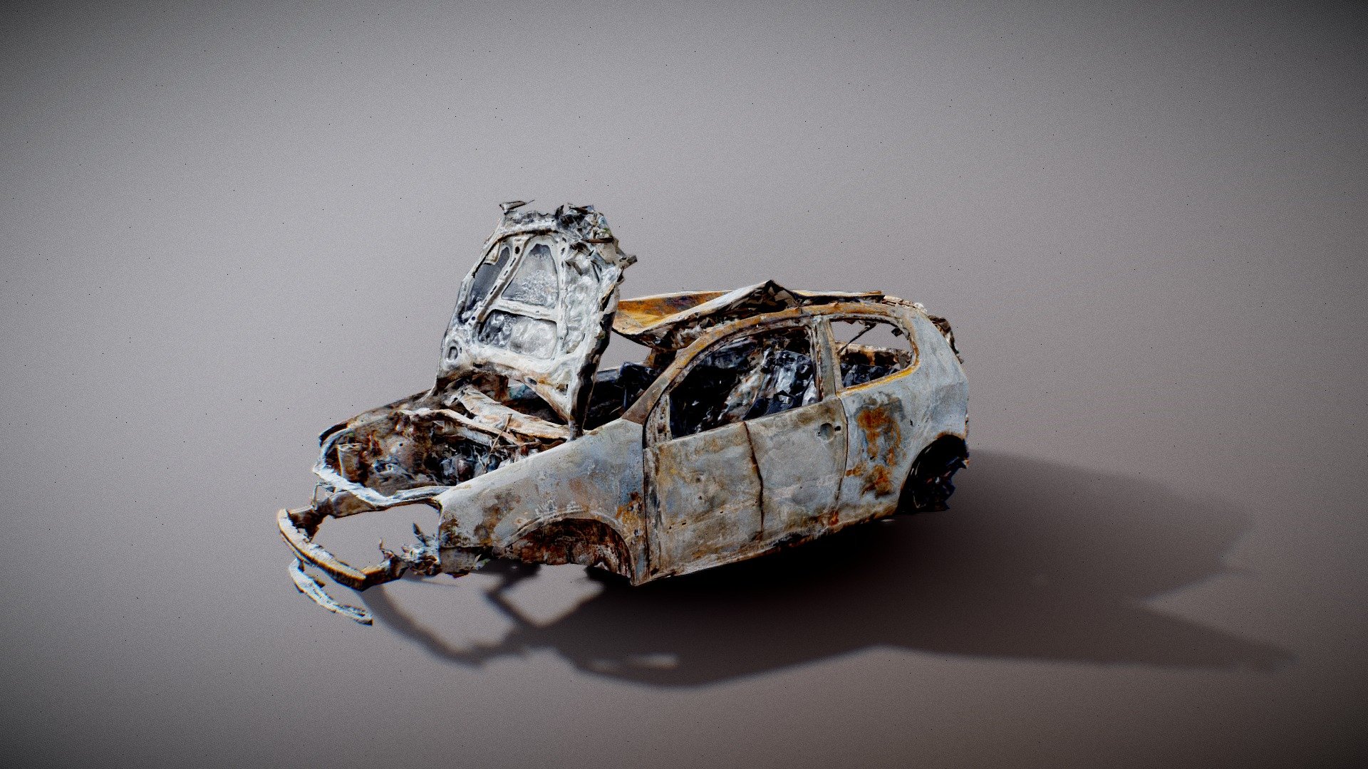 Burned Car Photoscan - 3D model by Erythro [bc55395] - Sketchfab