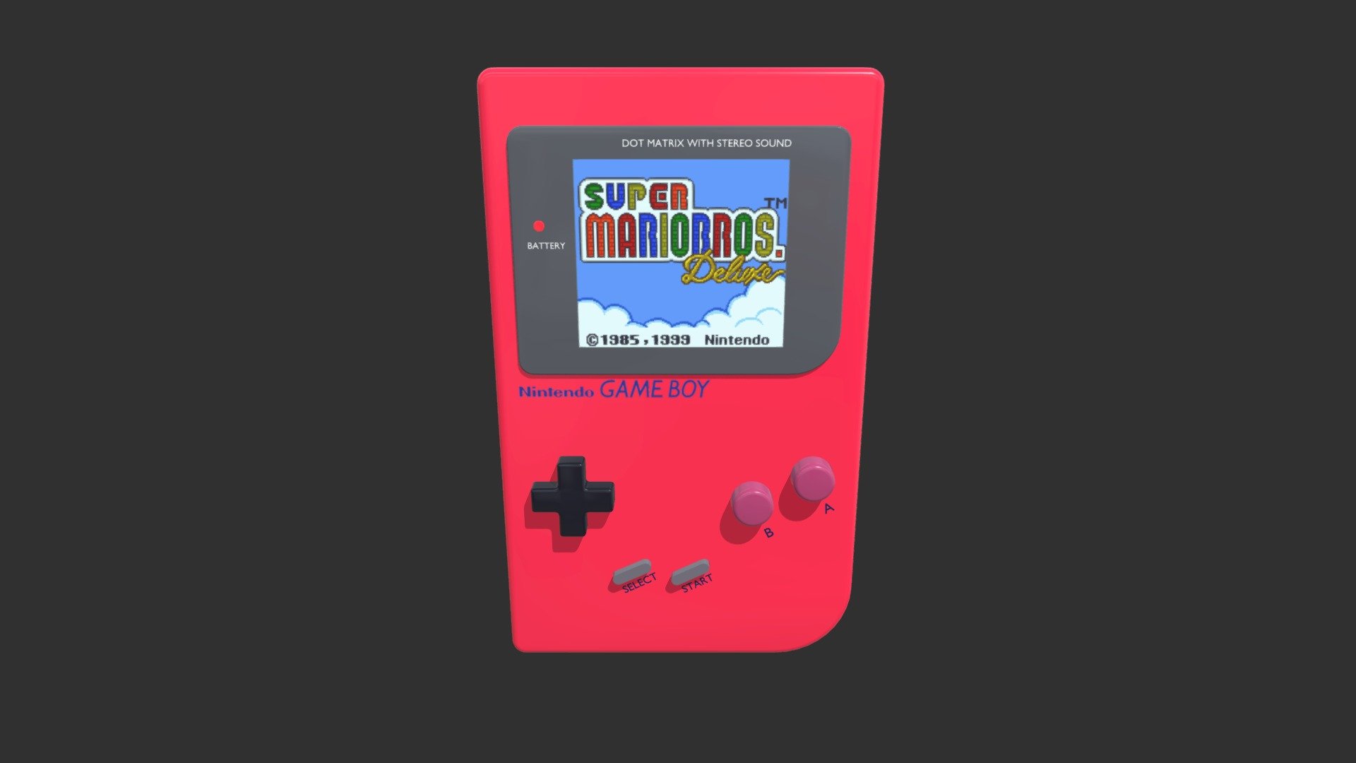 Nintendo GameBoy Made In Blender(By Polygon MBW) - Download Free 3D ...