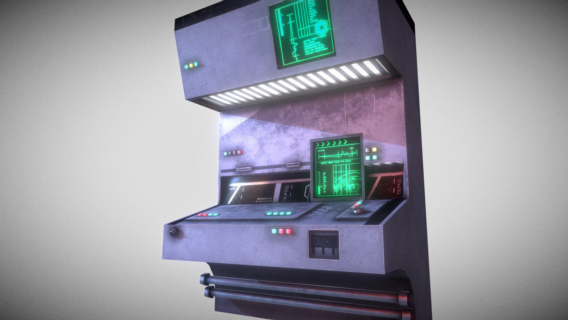 Console Desk Jedi Knight 2 - Star Wars - - Buy Royalty Free 3D model by ...