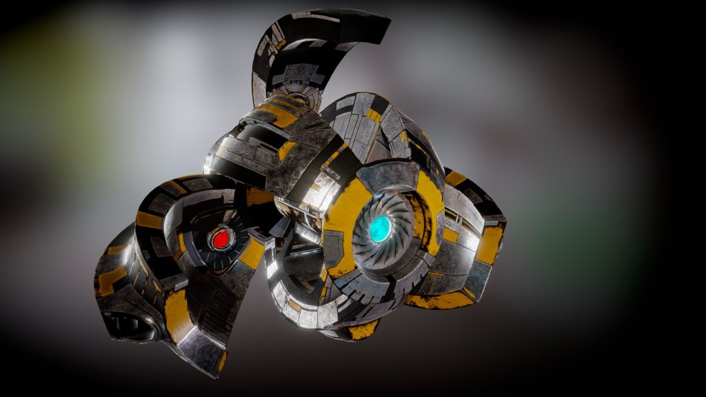 Alien Drone - 3D model by gmp1993 [bc5978b] - Sketchfab