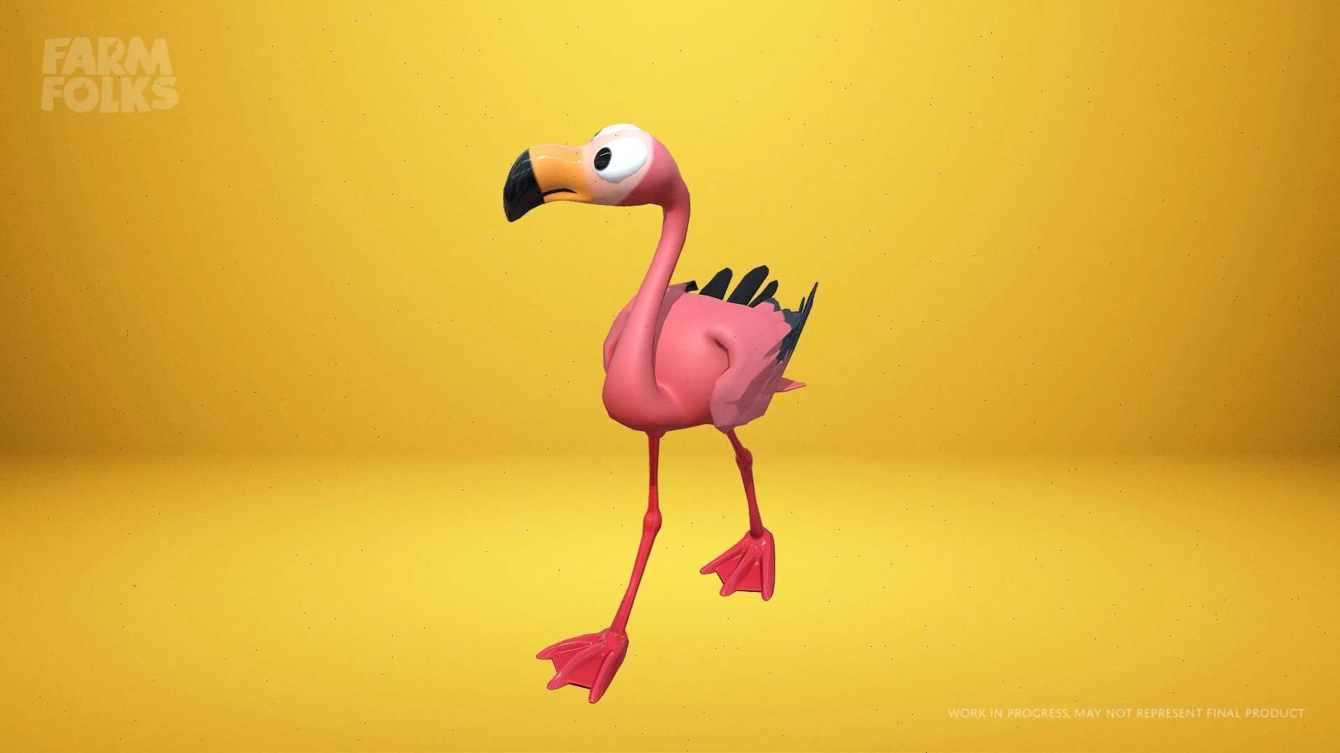 Flamingo_walking_look - 3D model by Crytivo [bc5cb30] - Sketchfab