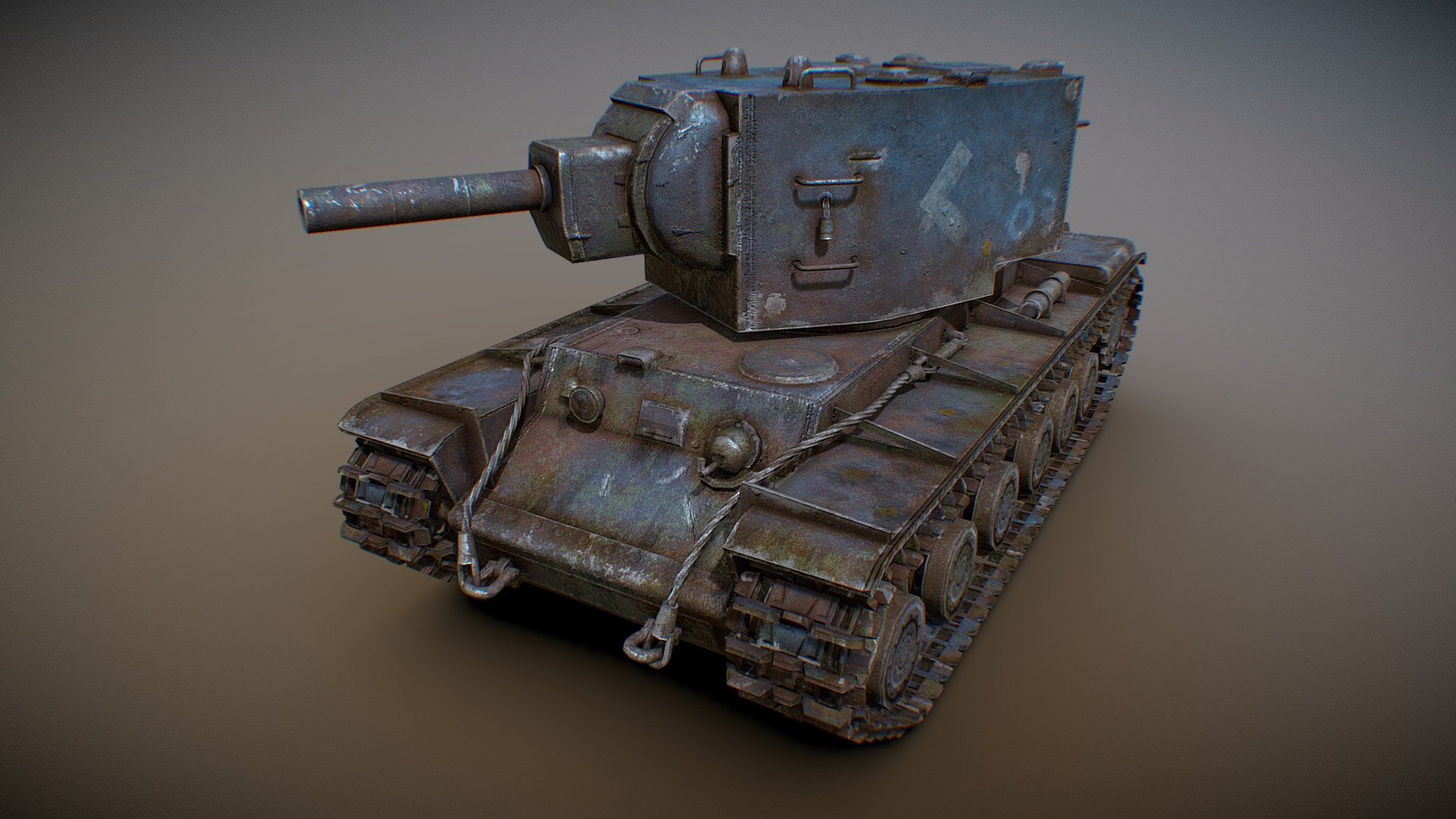 KV-2 TANK (Blue Style) - 3D model by rain3dtw [bc5f89b] - Sketchfab