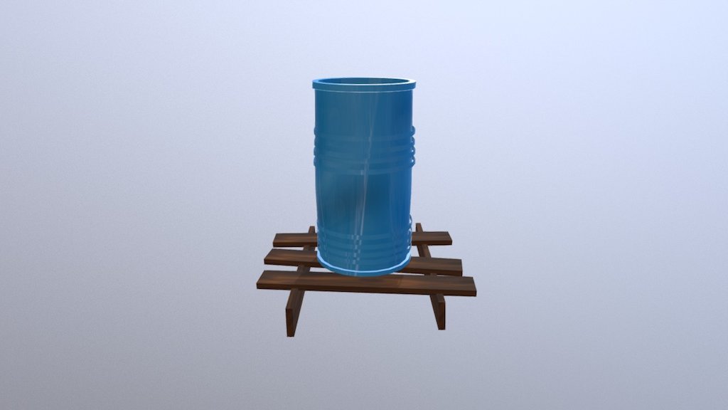 Water Barrel - Download Free 3D model by cerysstonely [bc62505] - Sketchfab
