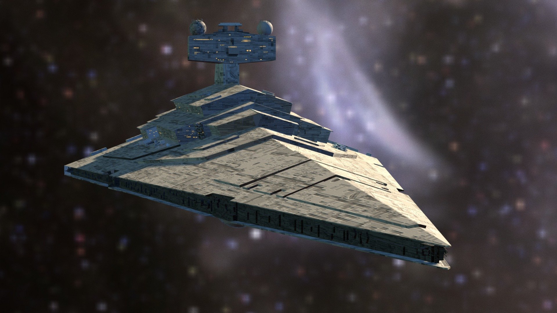 Imperial Star Destroyer - 3D model by Johann (@ptolomydotcom) [bc62590 ...
