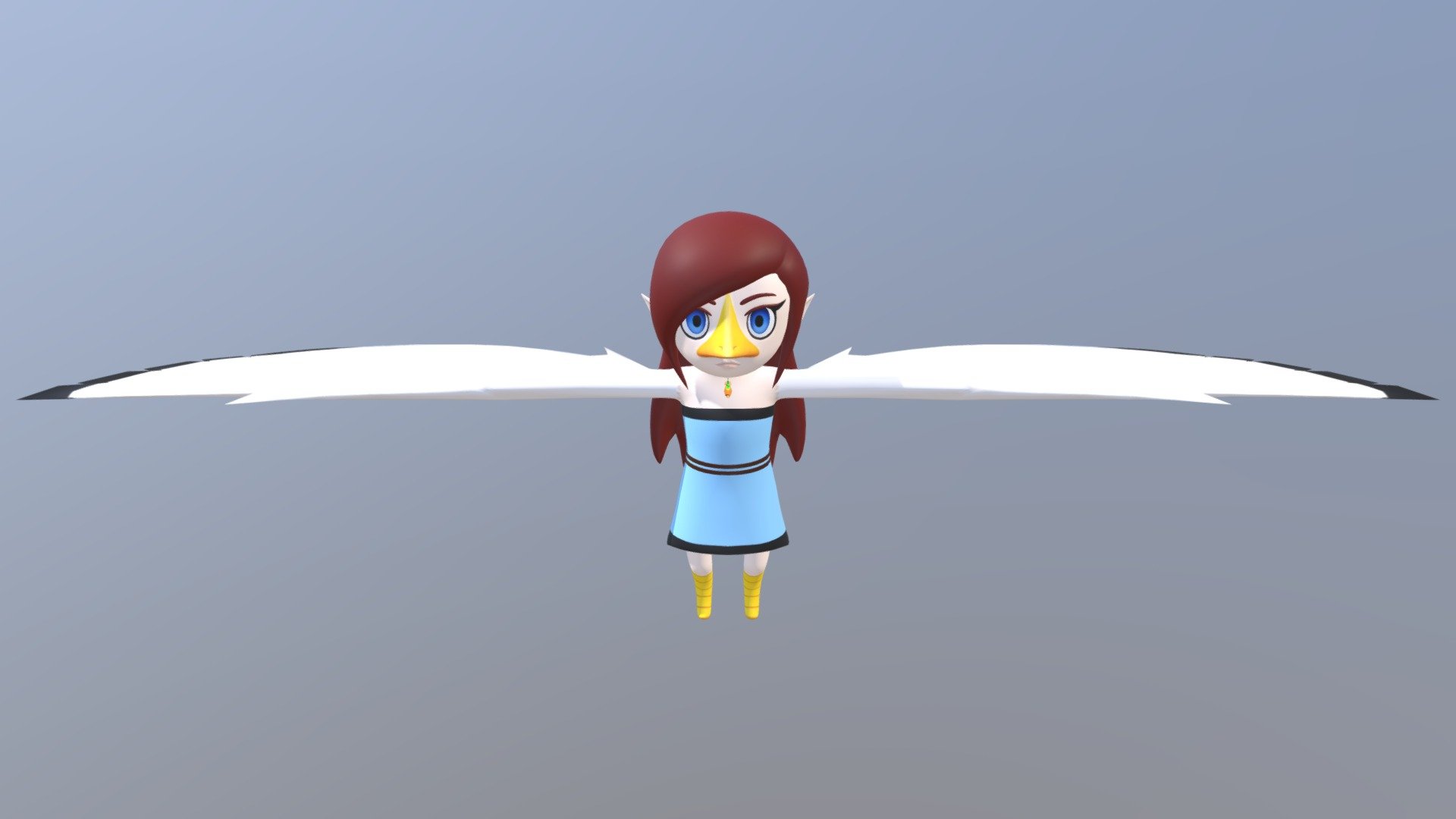 Rito Manda (With Wings) - T Pose - 3D model by adeepartist [bc62b78 ...