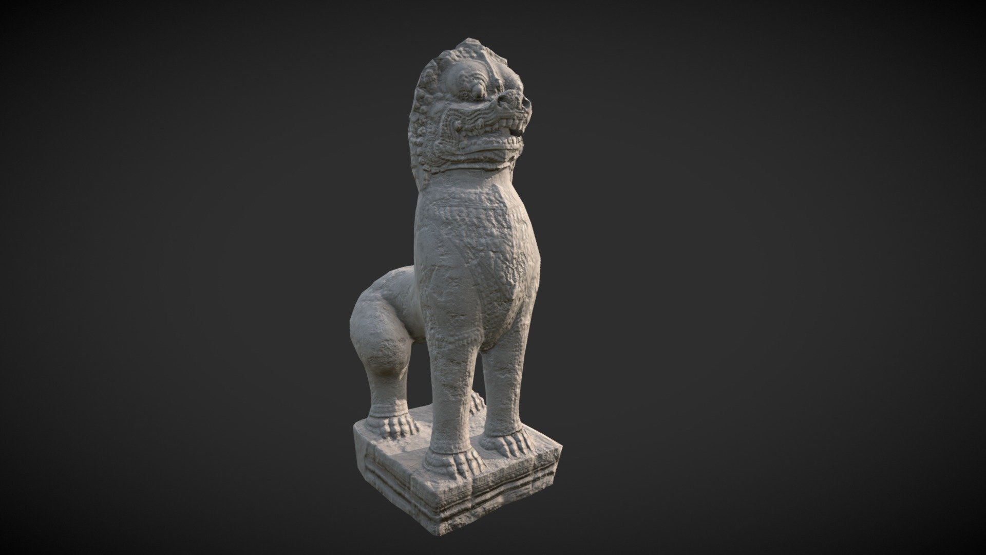 Bayon Lion Statue - 3D model by Auteur Theory (@auteur_theory) [bc635ea ...