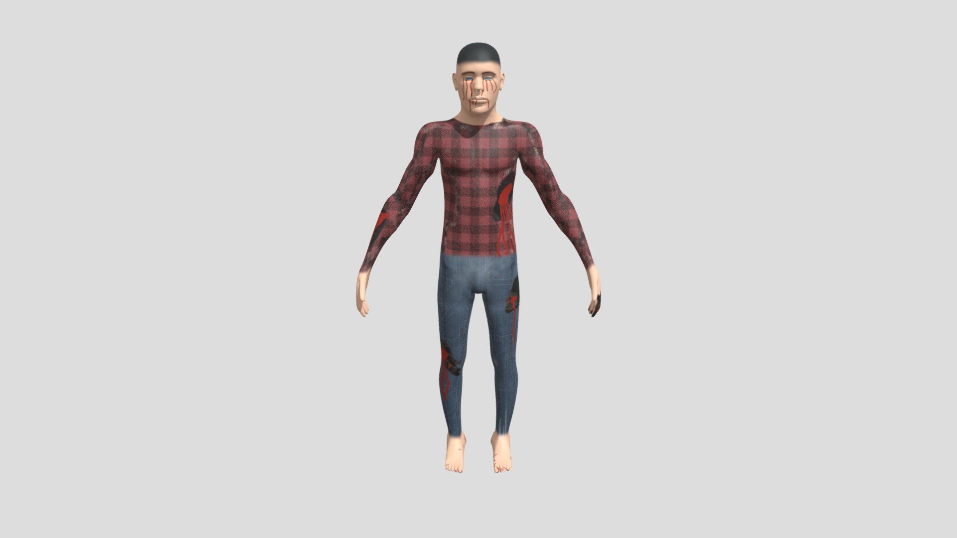 Injured Human - 3D model by Paul Mihai Mocanu (@paulmocanu) [bc63d36 ...