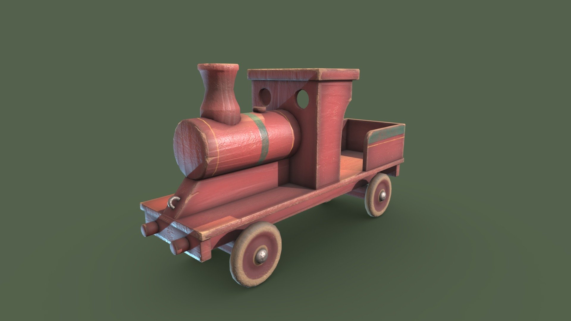 Toy Train - 3D model by Bindestrek (@KNUT-OLAV_UTISTOG) [bc63da5 ...