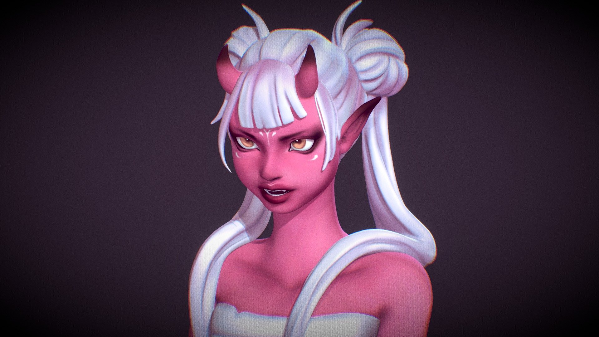 Oni Girl Sculpt - Download Free 3D model by Marlen (@lazydecay ...
