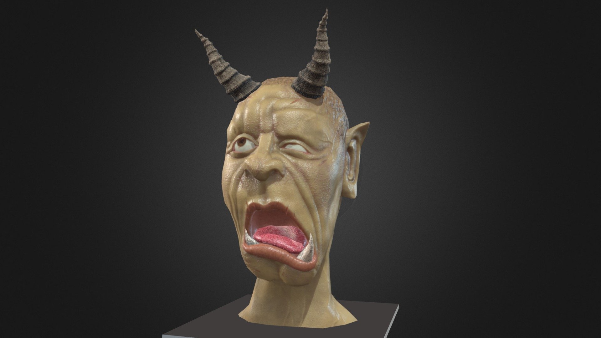 Creature face - 3D model by vijaymadartist (@vijay_3d_artist) [bc667df ...
