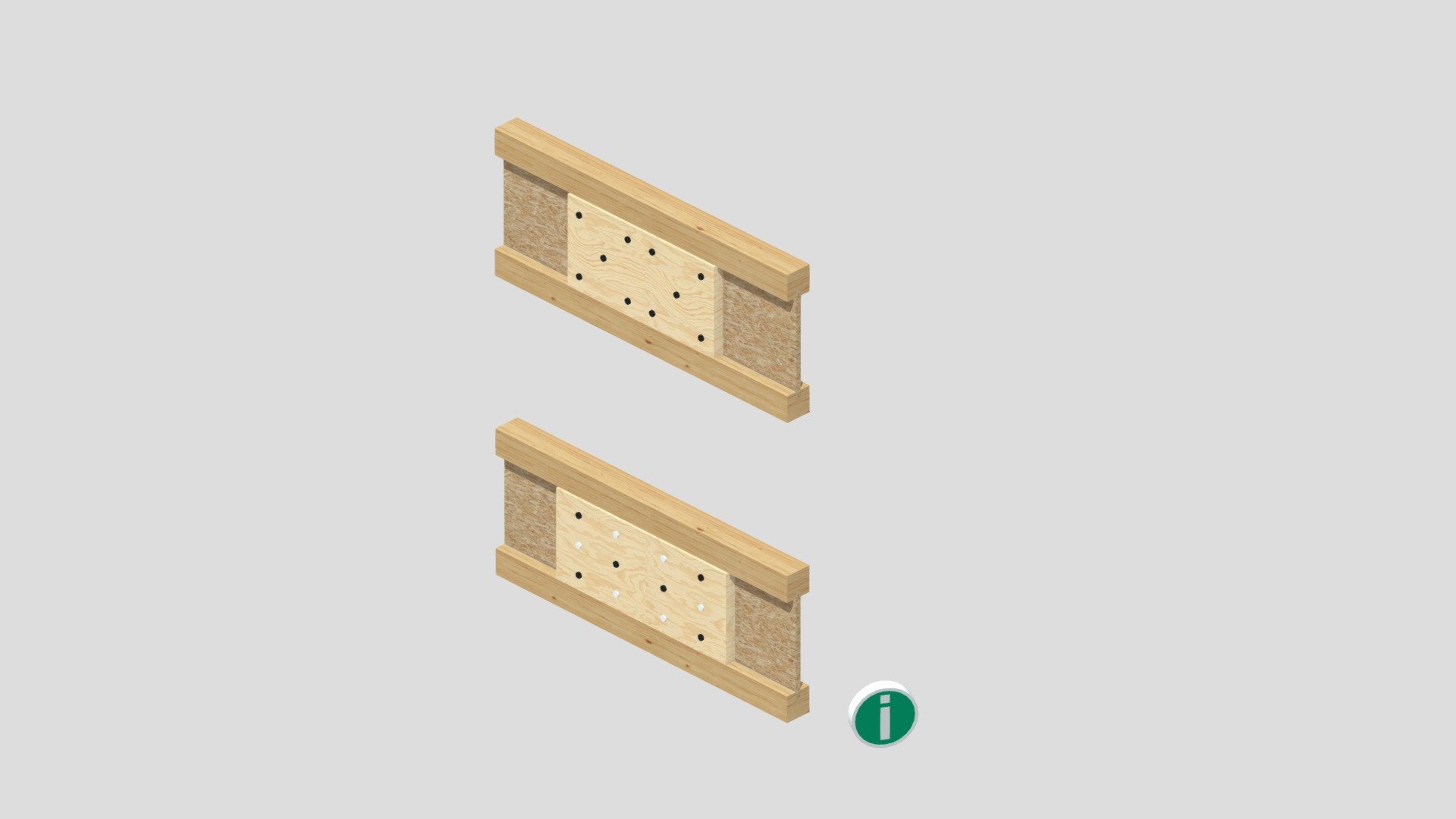F21 | Filler & backer block nailing detail - 3D model by JamesJonesTSD ...