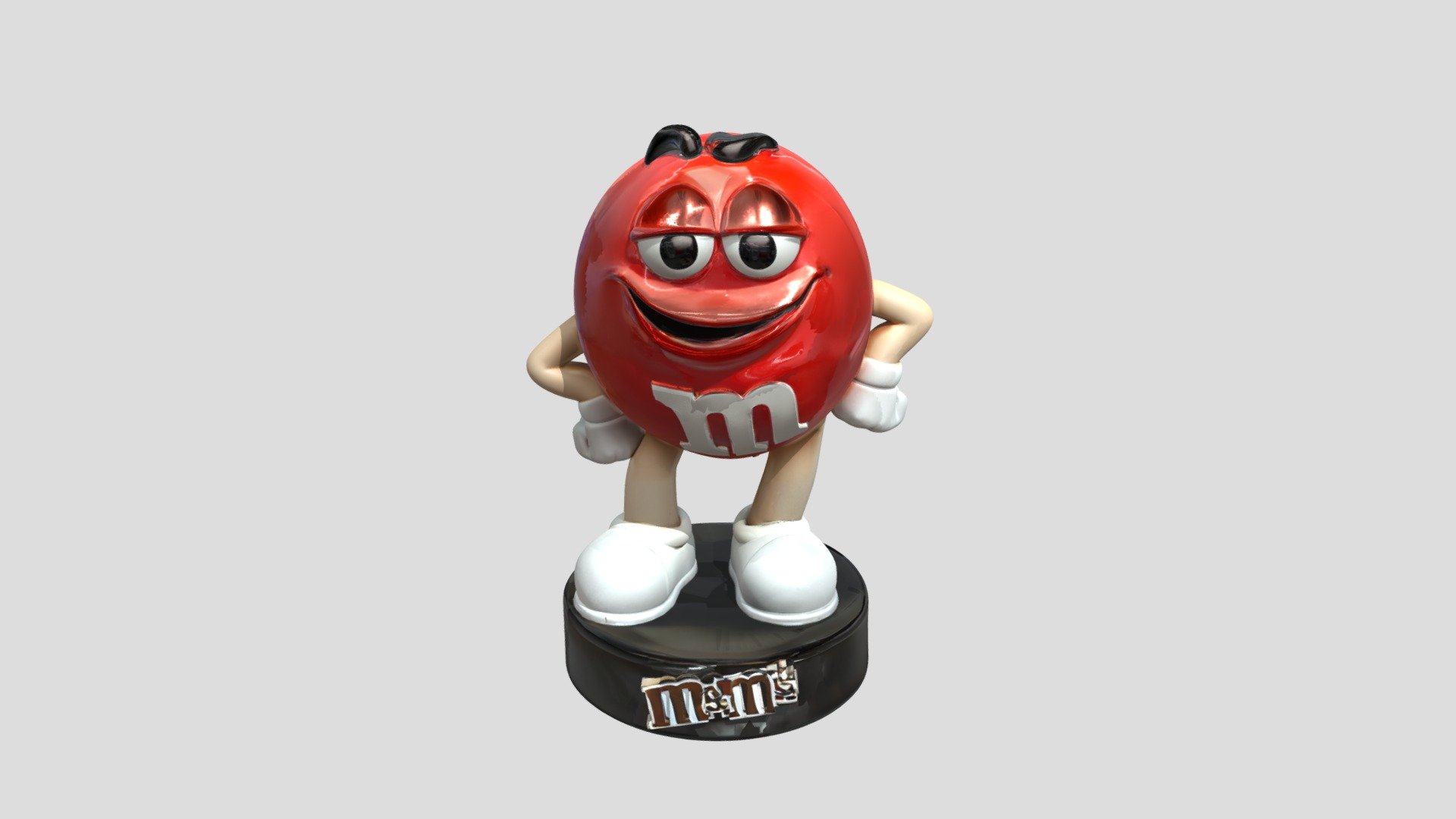 Red M&M's character figurine - 3D model by reinertnilson [bc66f5c ...