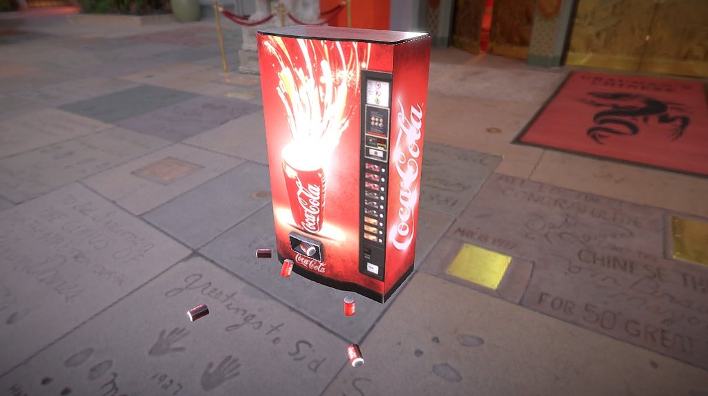 3D Coca Cola vending machine - 3D model by jeroencoessens [bc684b0 ...