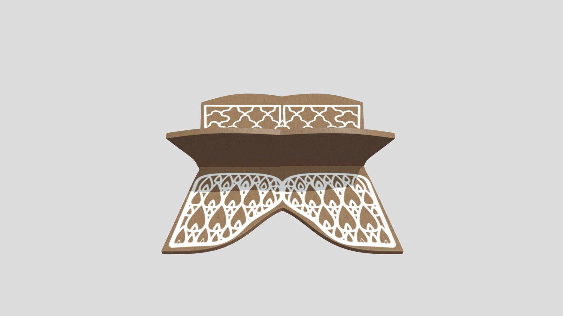 X-Cross Quran Reading Table - Download Free 3D model by Mohido [bc69404 ...
