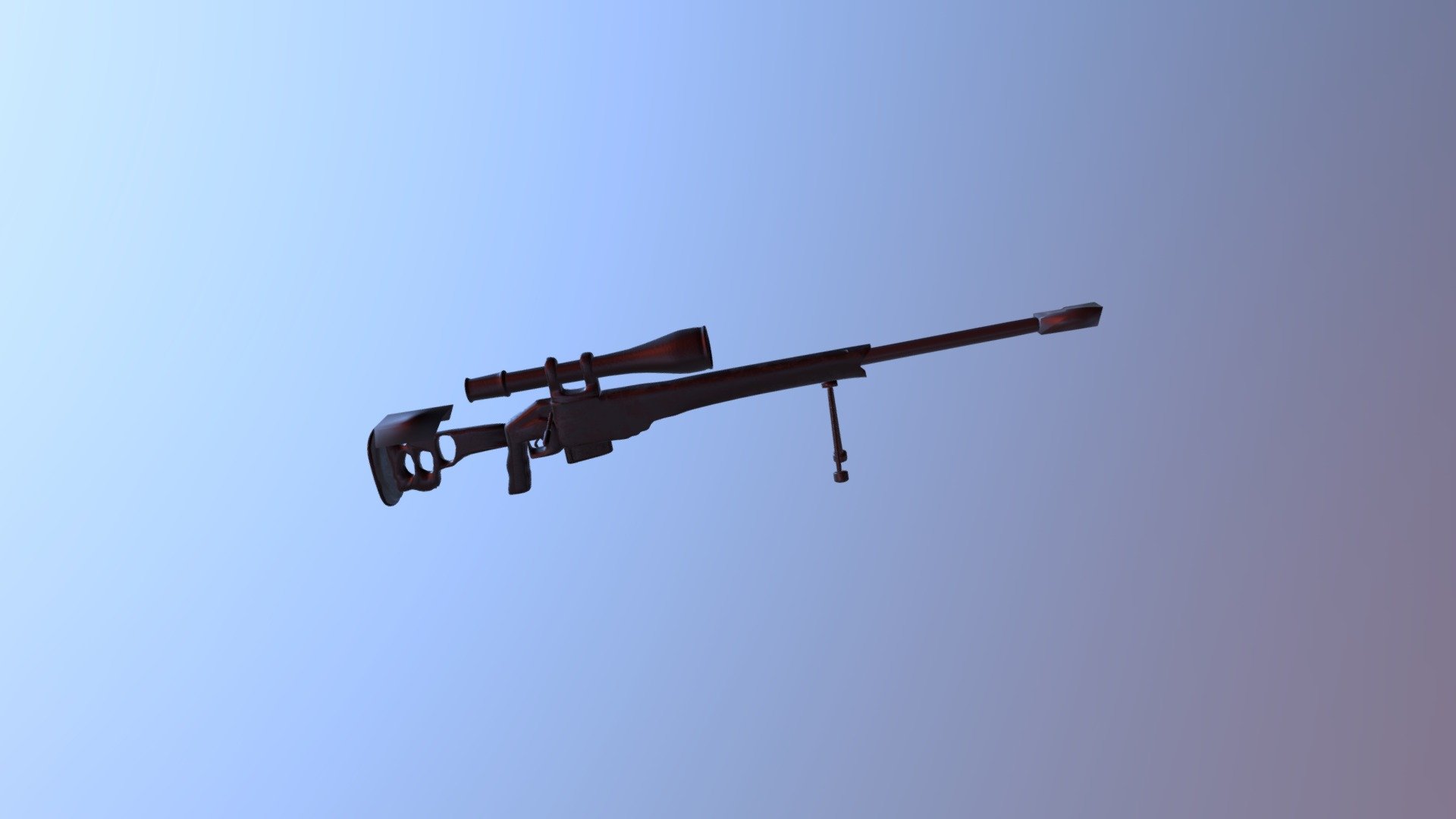 CDX precision rifle - 3D model by Sophie Dickson (@Sophies_Art ...