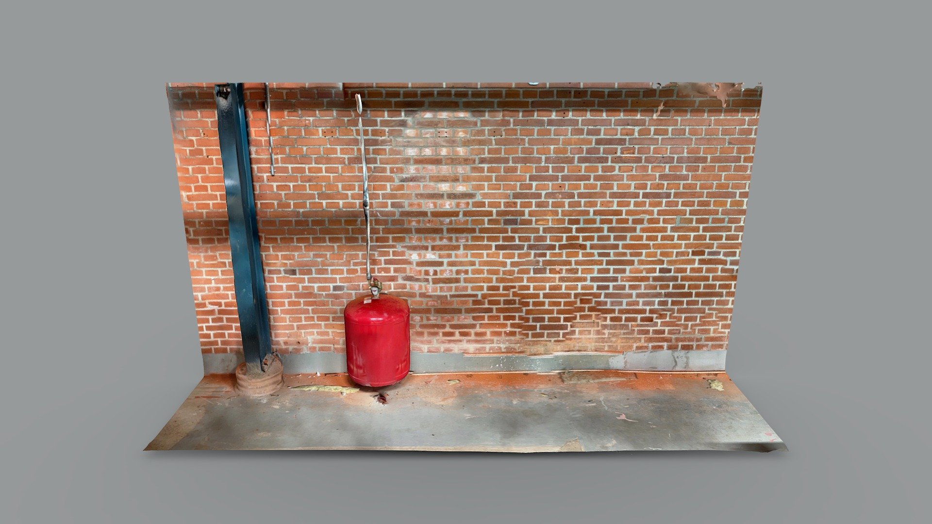 Red thingy on a brick wall - 3D model by Christian Carlsson (@ccarlsson ...