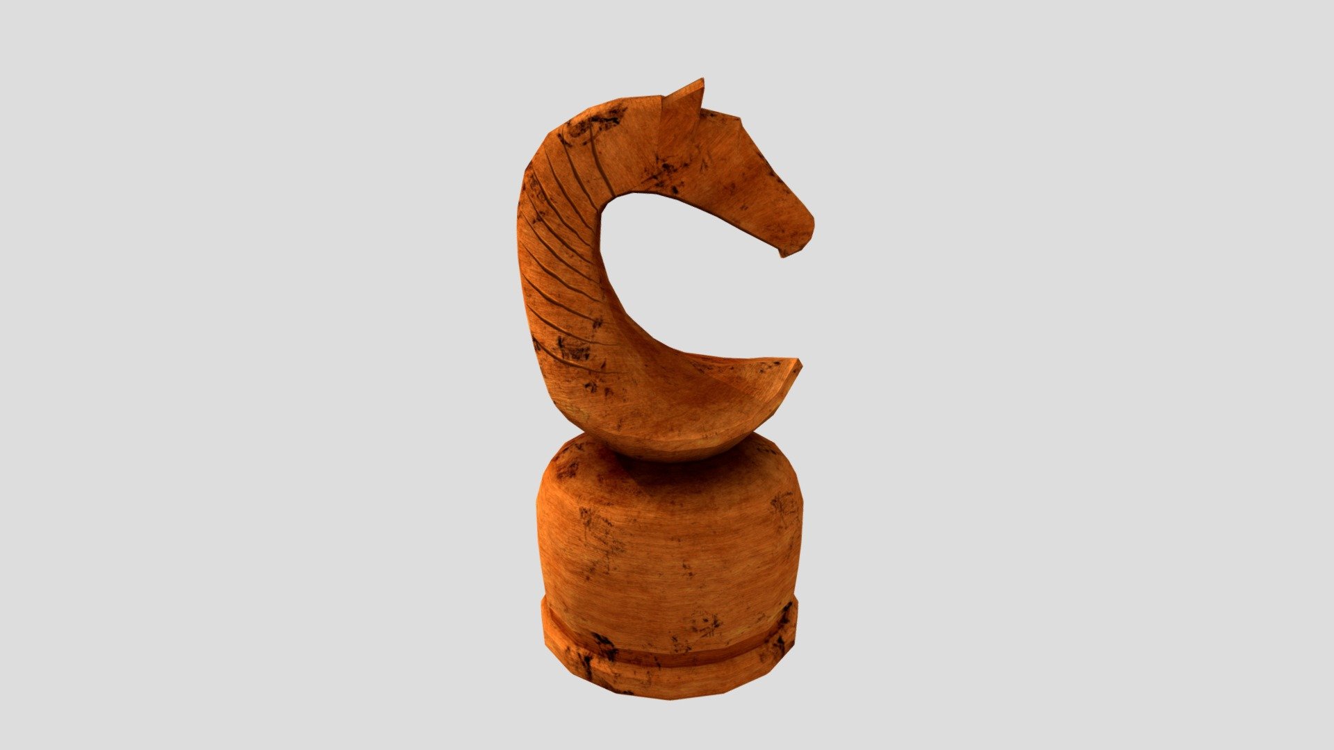 Wooden Knight Chess Piece - 3D model by J4yx [bc6ba8d] - Sketchfab