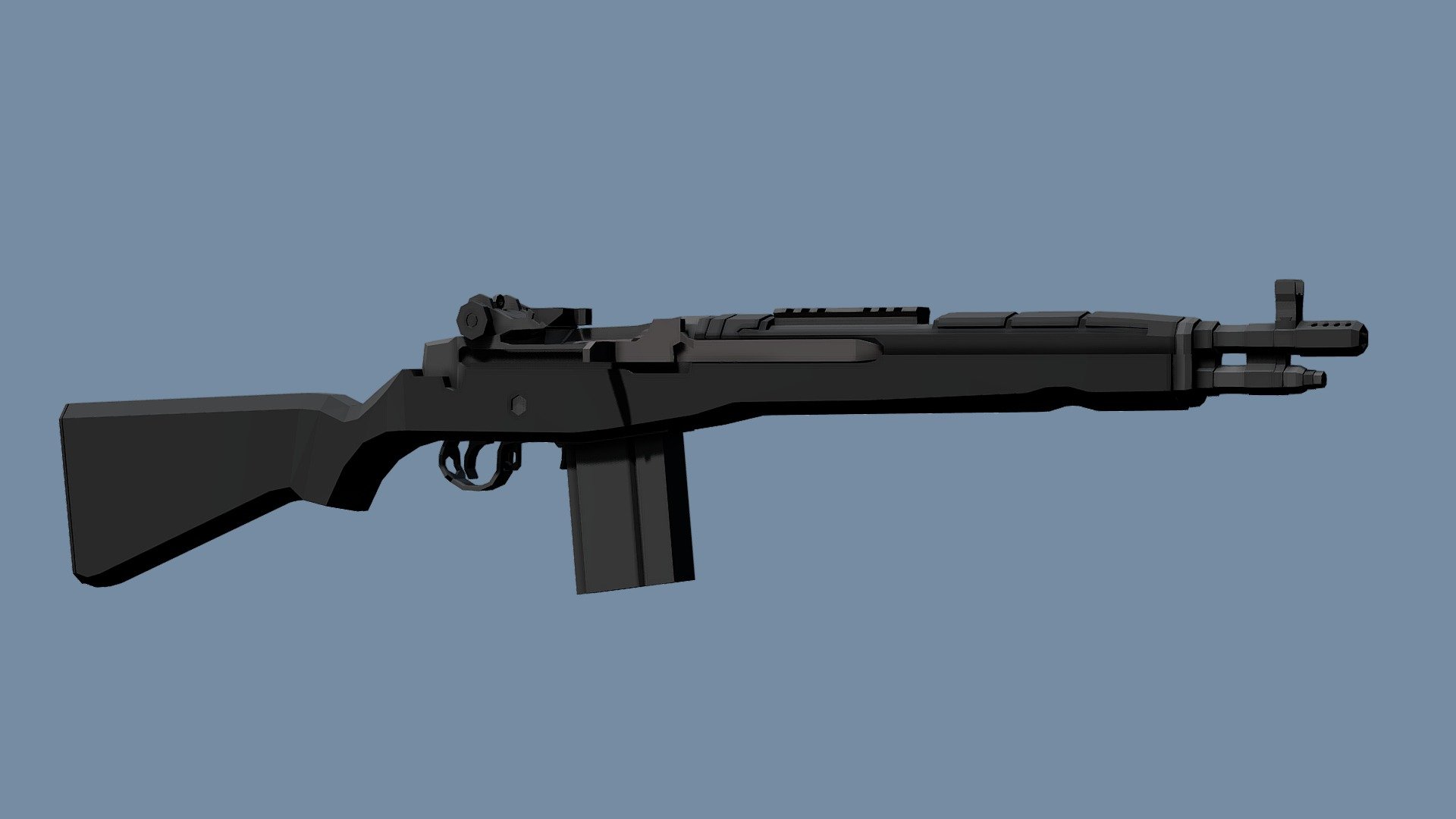 Low-Poly M1A - Download Free 3D model by TastyTony [bc6c4e2] - Sketchfab