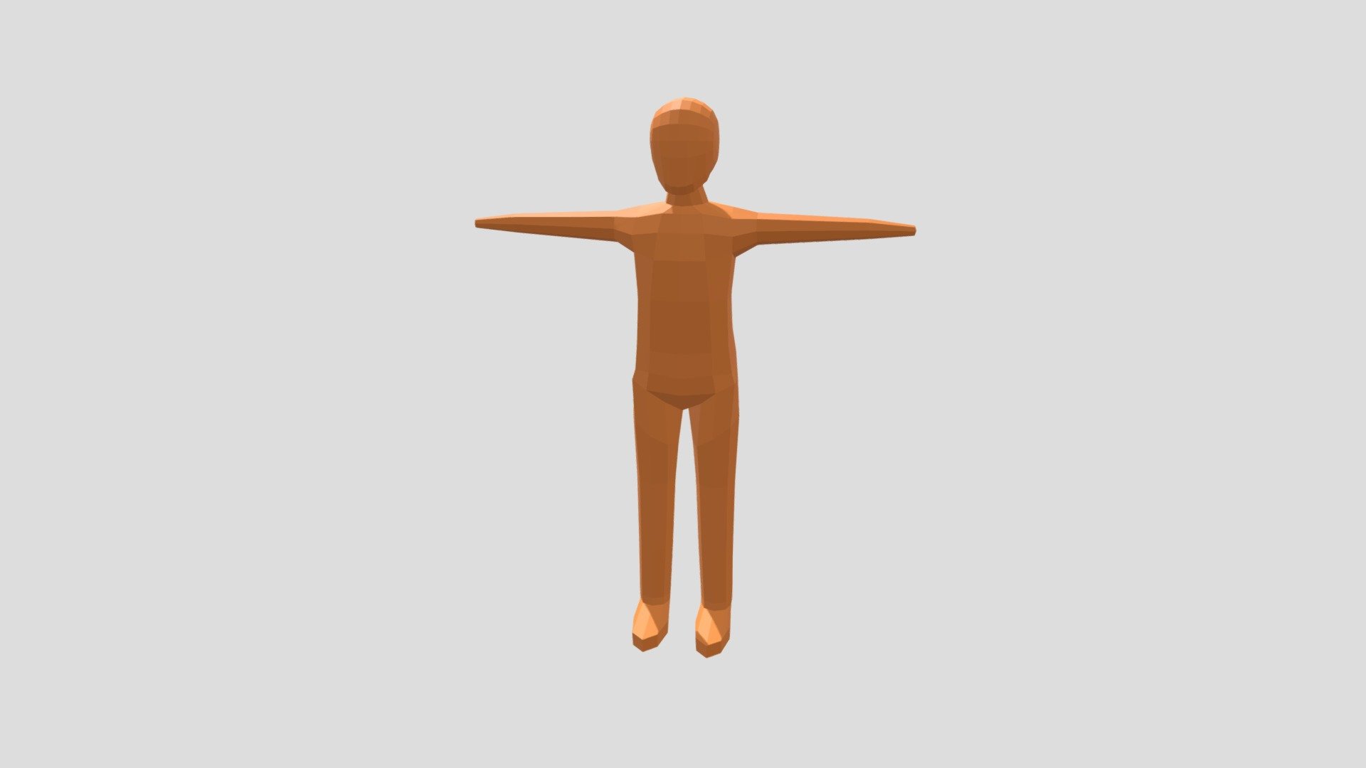 Low Poly Character (No Hands)(Not Rigged) - Download Free 3D model by ...