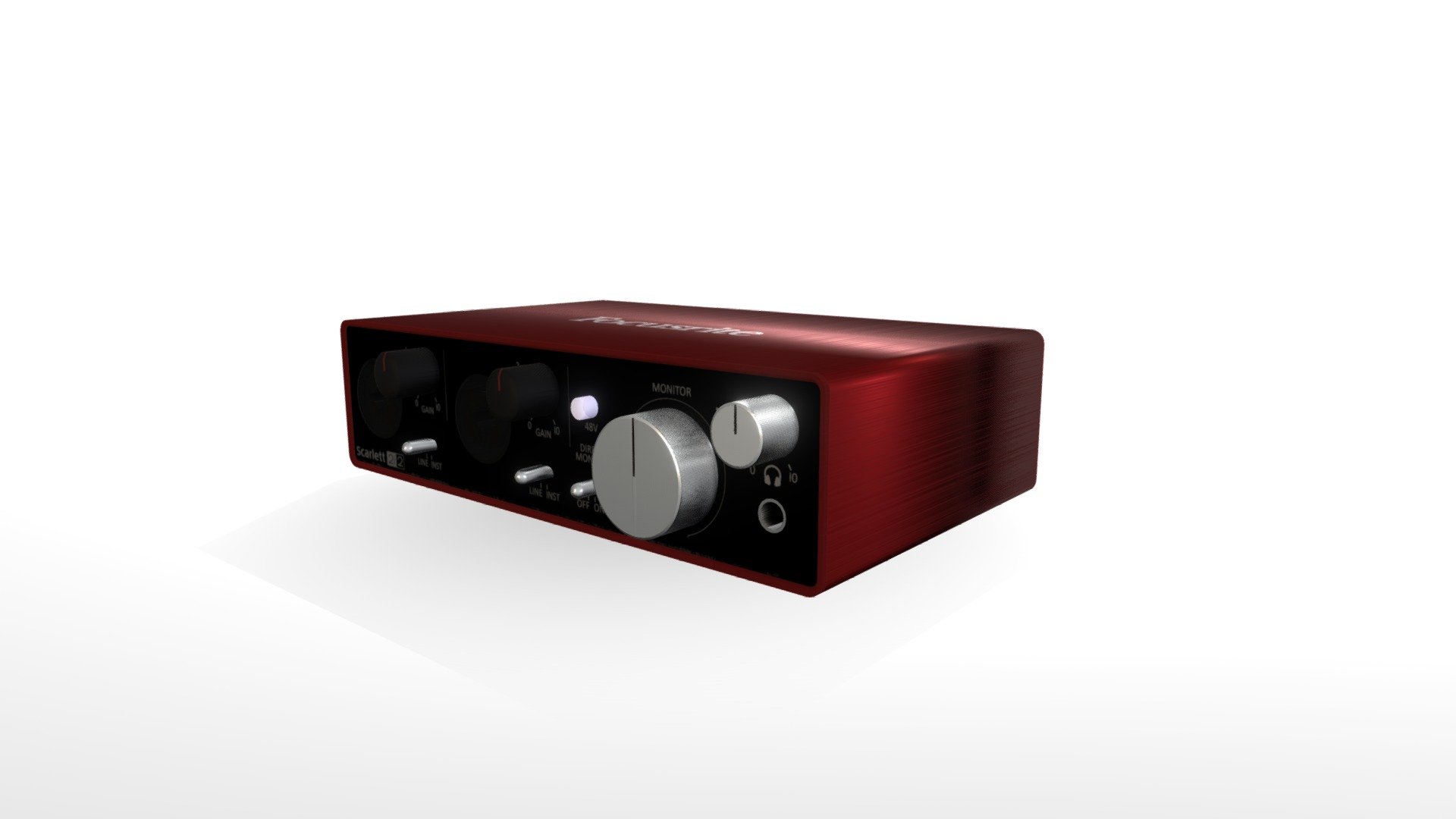 Focusrite Preamp - 3D model by conradiscool [bc770b3] - Sketchfab