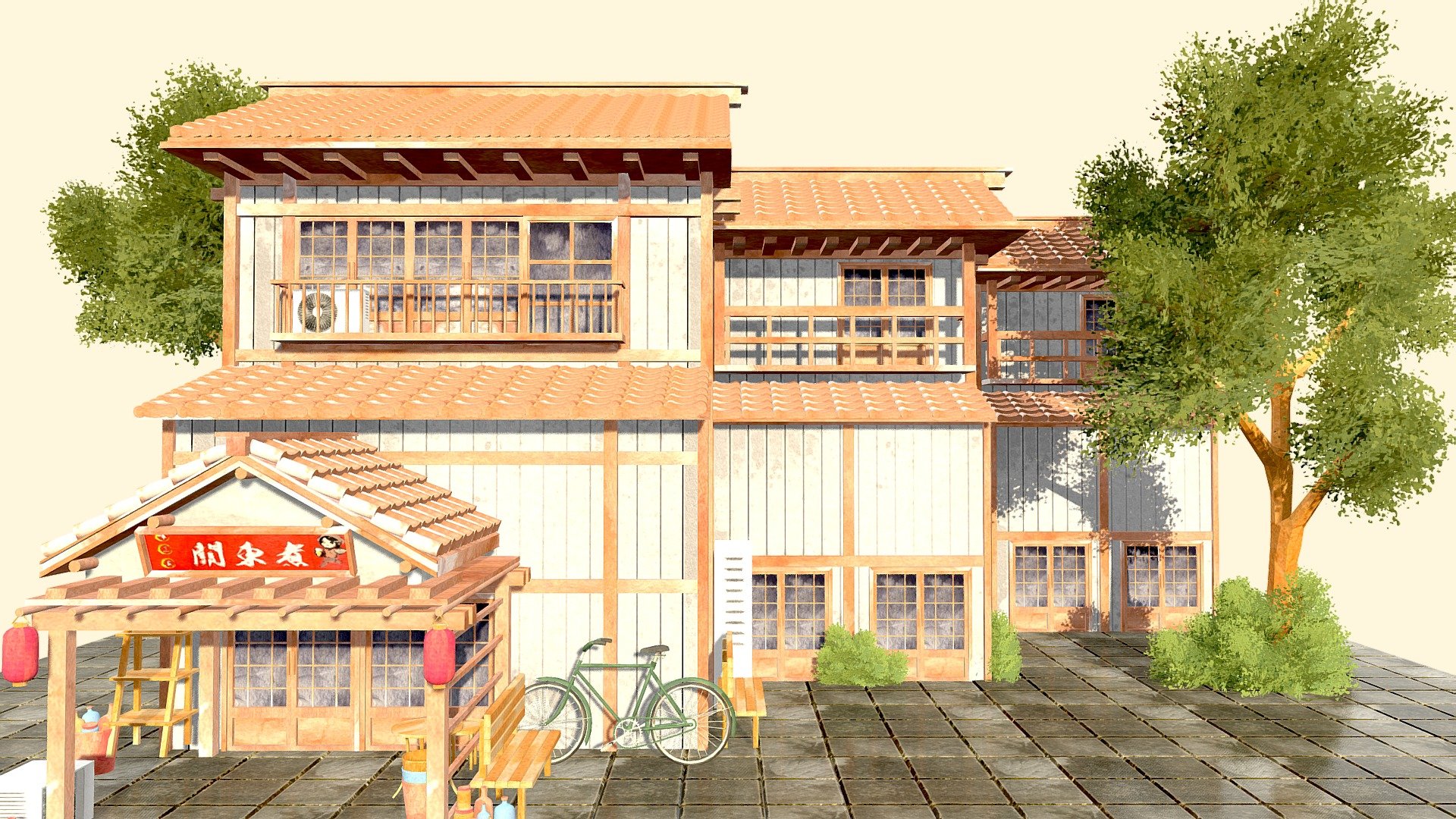 Stylized Japanese House - Buy Royalty Free 3D model by Nicholas-3D ...