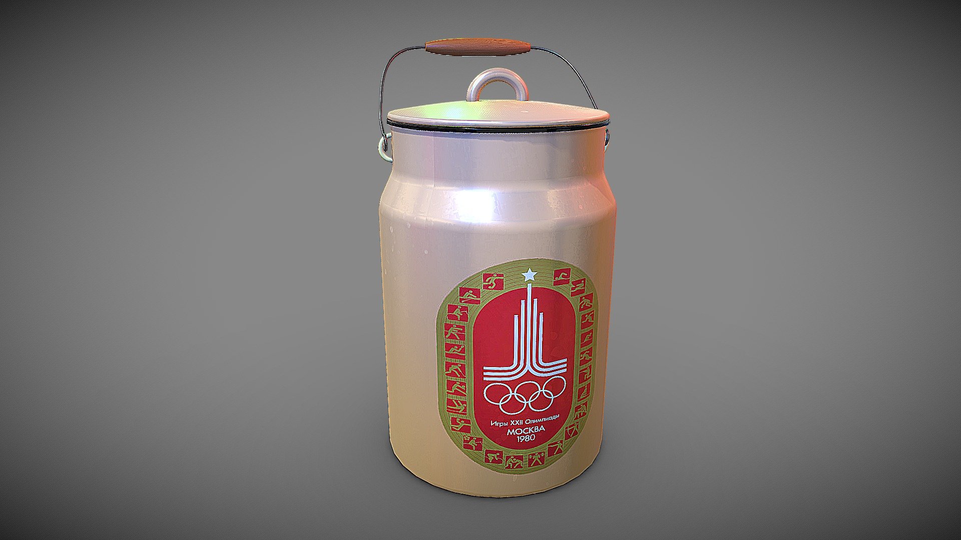 A soviet milk can. - Download Free 3D model by Valger [bc7badc] - Sketchfab