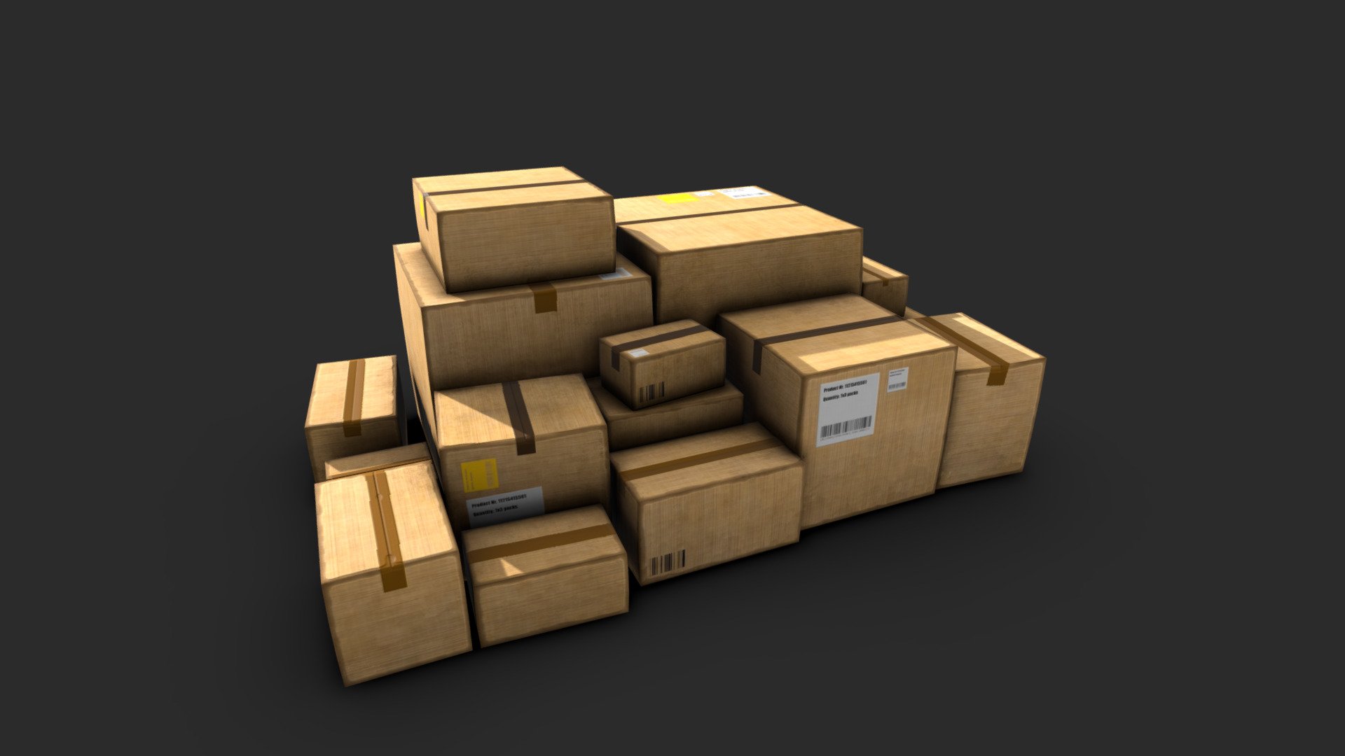 Paperboxes - 3D model by Alex P (@a_park_art) [bc7c63d] - Sketchfab