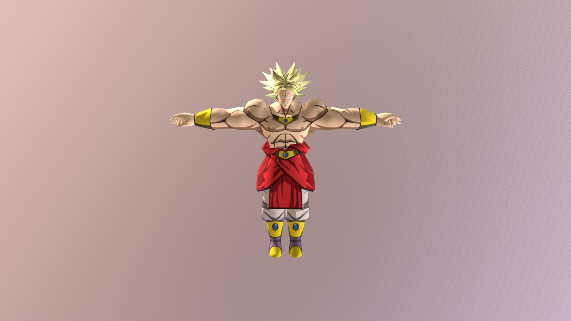 LSSJ Broly - 3D model by Crizartek [bc7f8b2] - Sketchfab