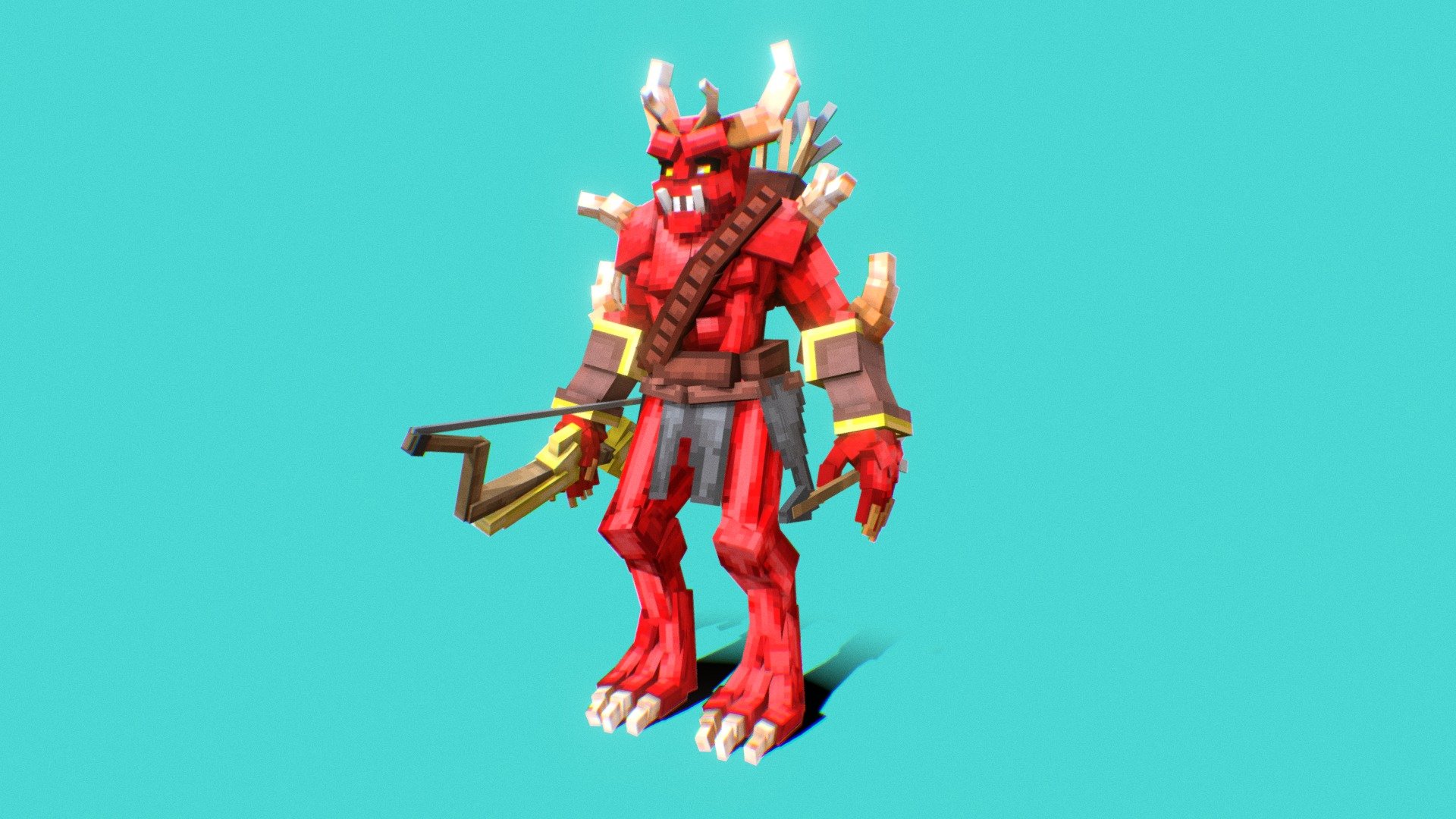 Demon archer - 3D model by MexBot.Arts [bc7ff07] - Sketchfab