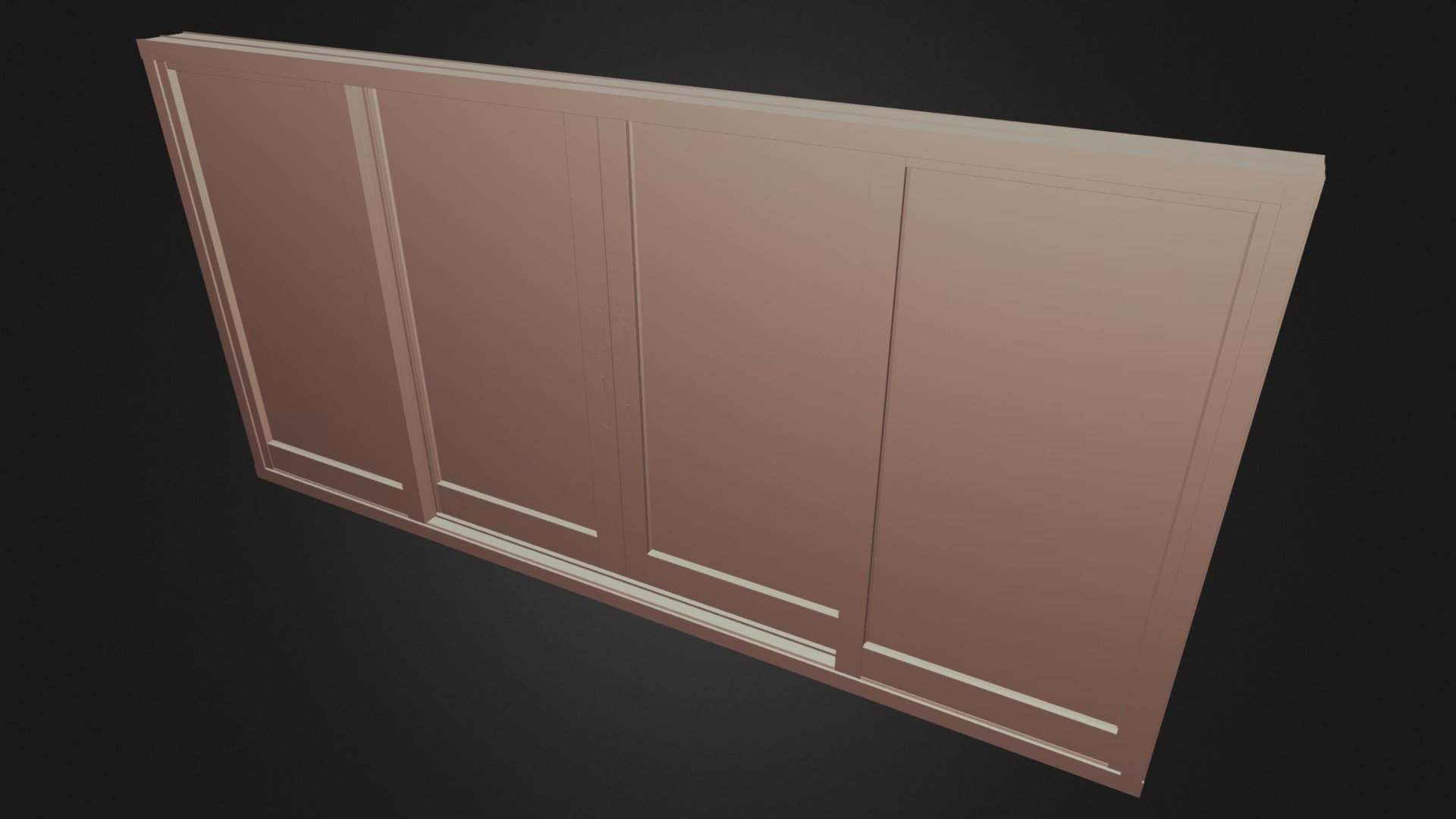 Aluminium Sliding Window 4 Panels - Buy Royalty Free 3D model by MR ...