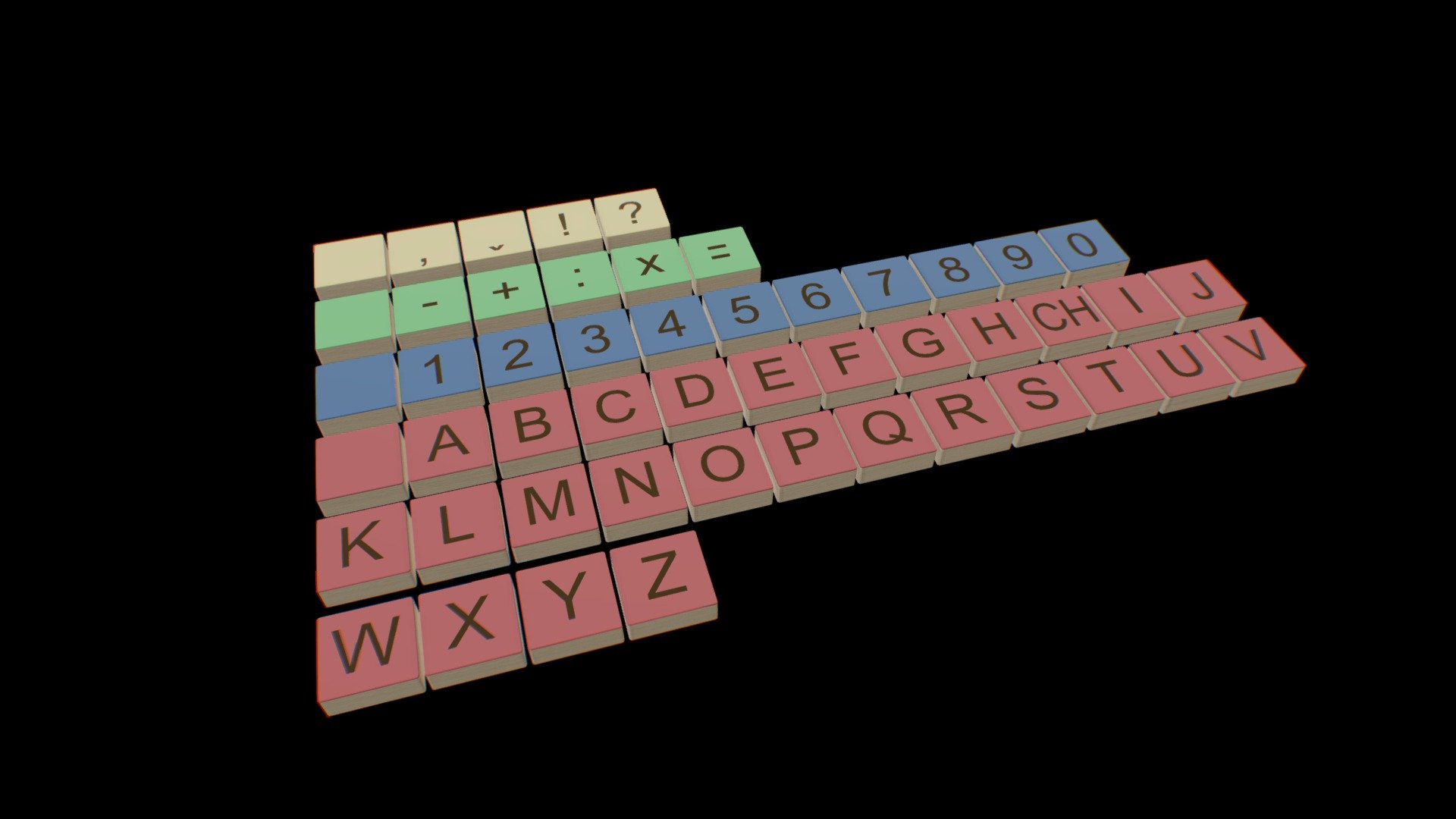 NUMBERS and LETTERS FABER - 3D model by antonieemma [bc857d6] - Sketchfab