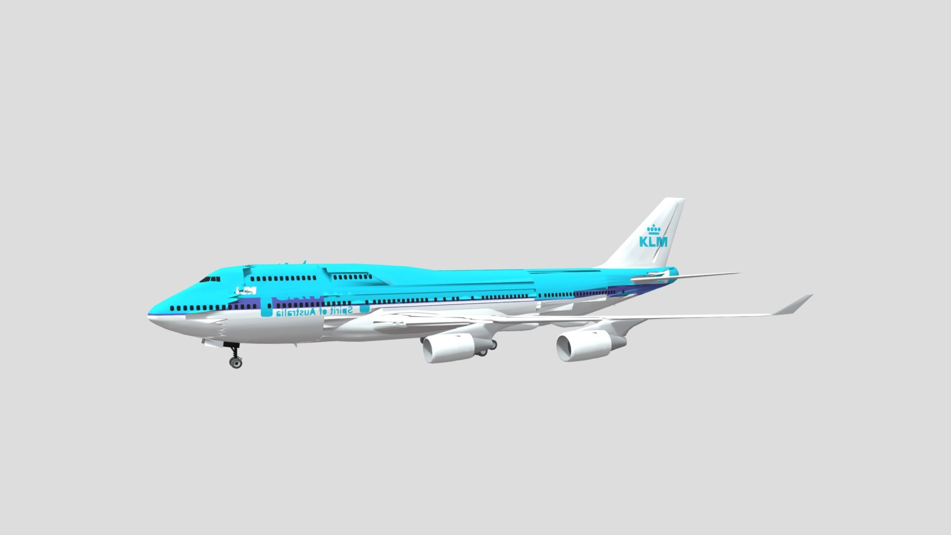Klm 747-400 - Download Free 3D model by zairiq zairiq (@zairiqzairiq ...