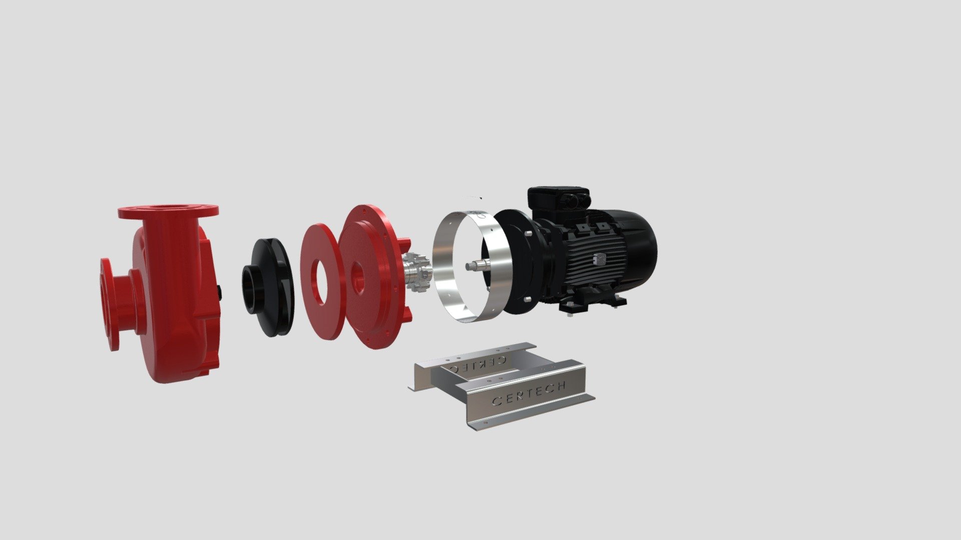 3DAnimate Esploso Pompa Idrica GLB - Download Free 3D model by ...