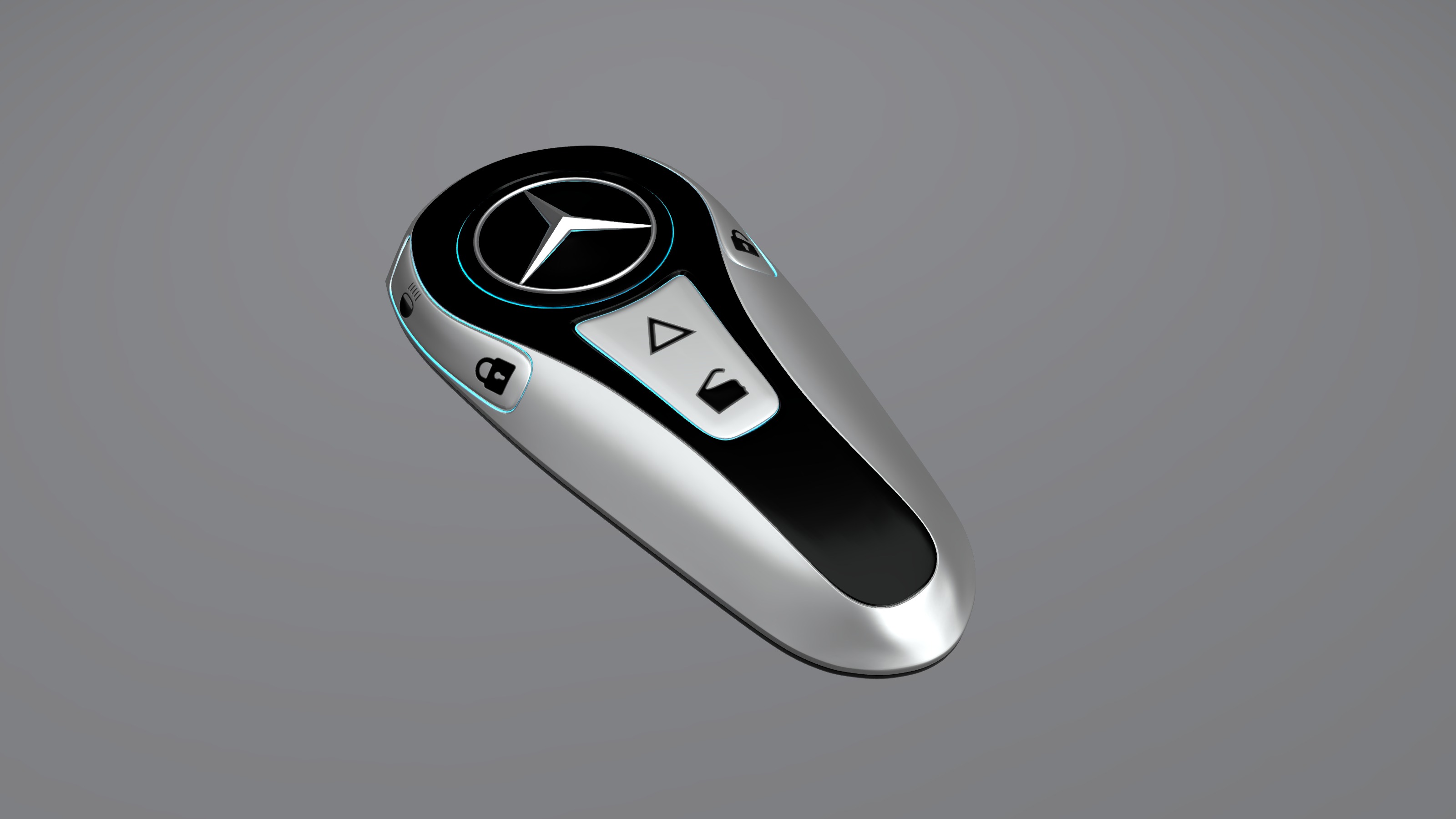Mercedes Benz Fob Key - 3D model by J3D (@j_3d) [bc89f34] - Sketchfab