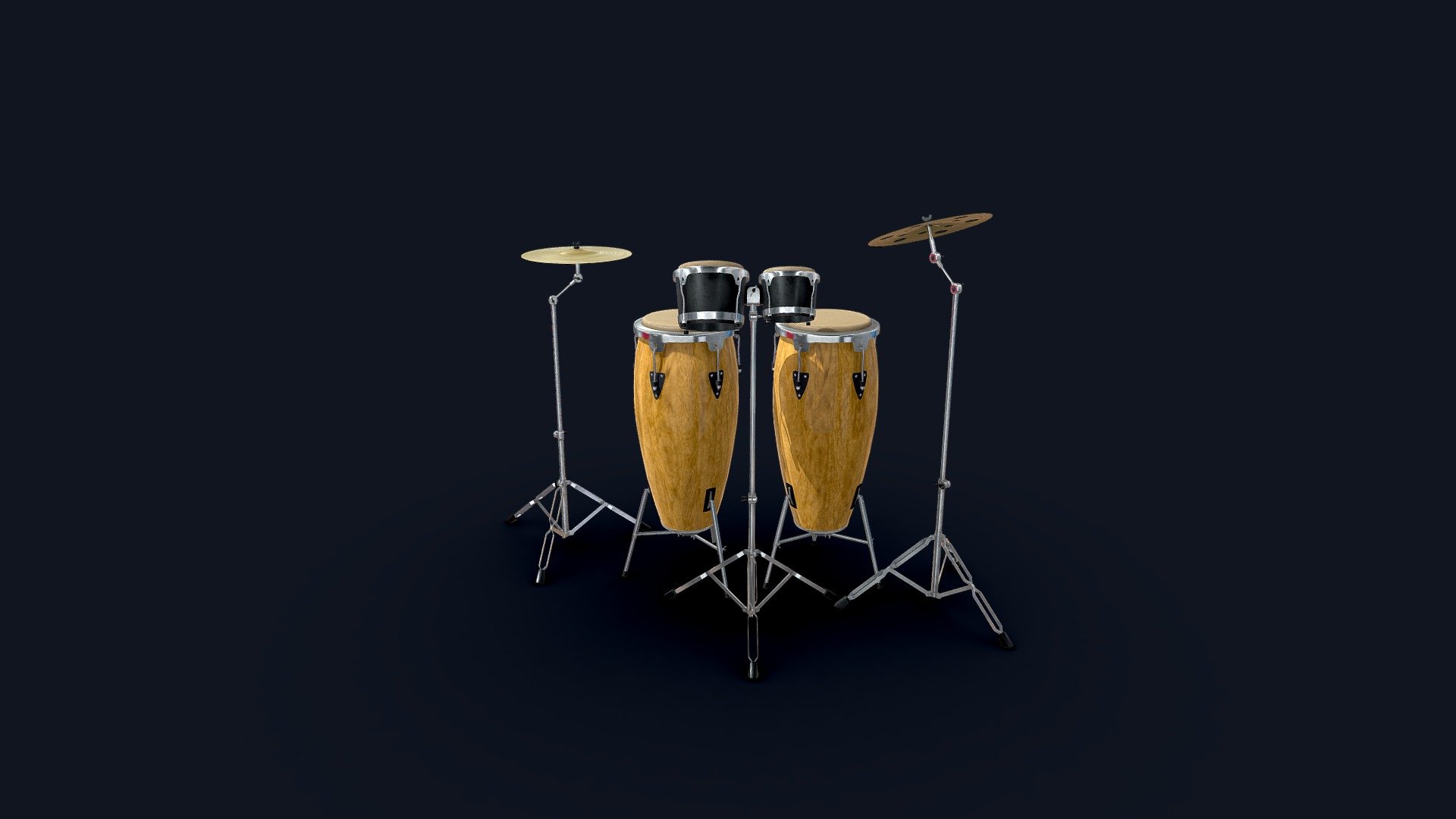 Conga drum set - Download Free 3D model by Into Kaataja (@Nixak ...