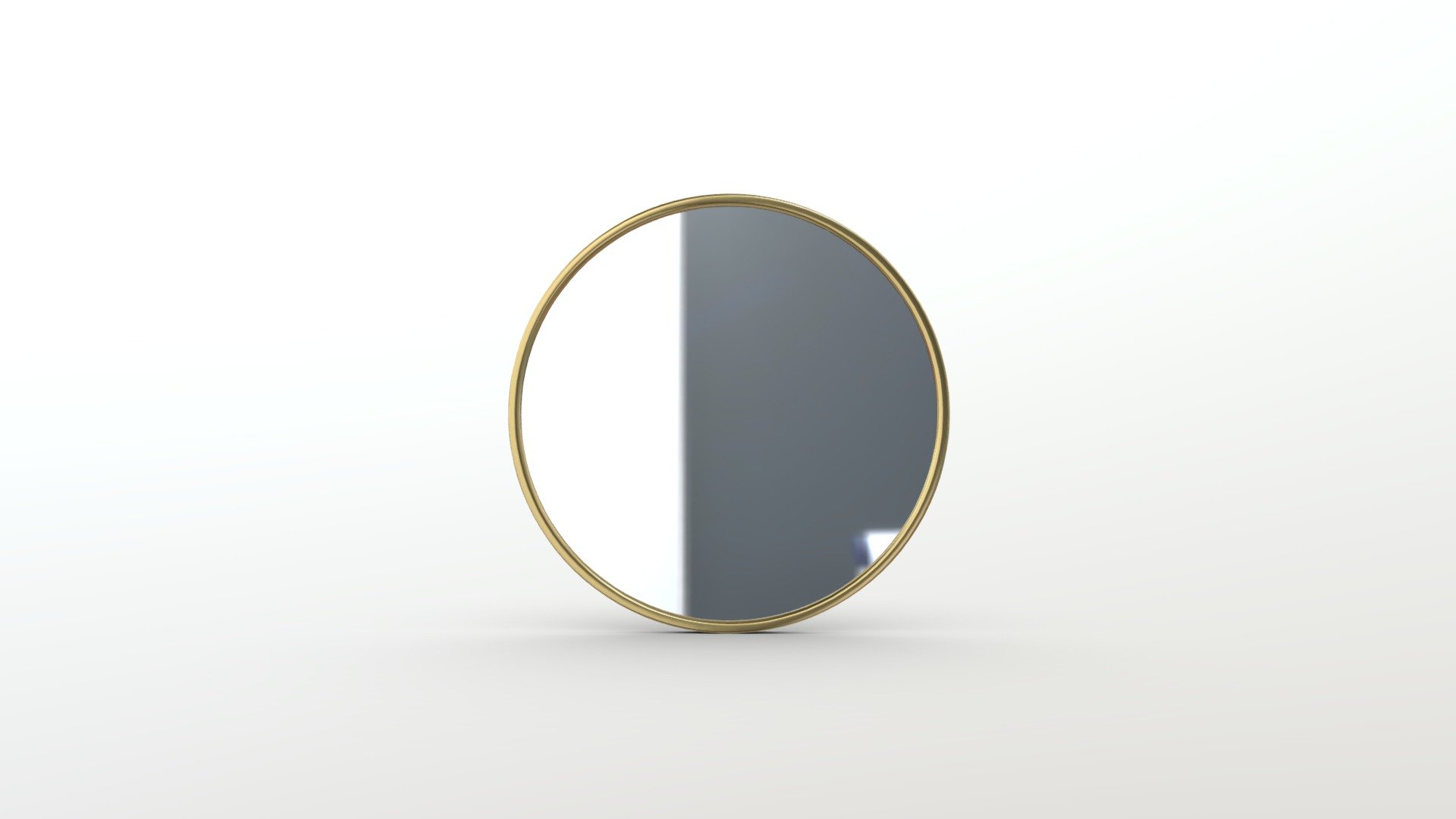 Artbella Gold Round Mirror - Buy Royalty Free 3D model by interior ...